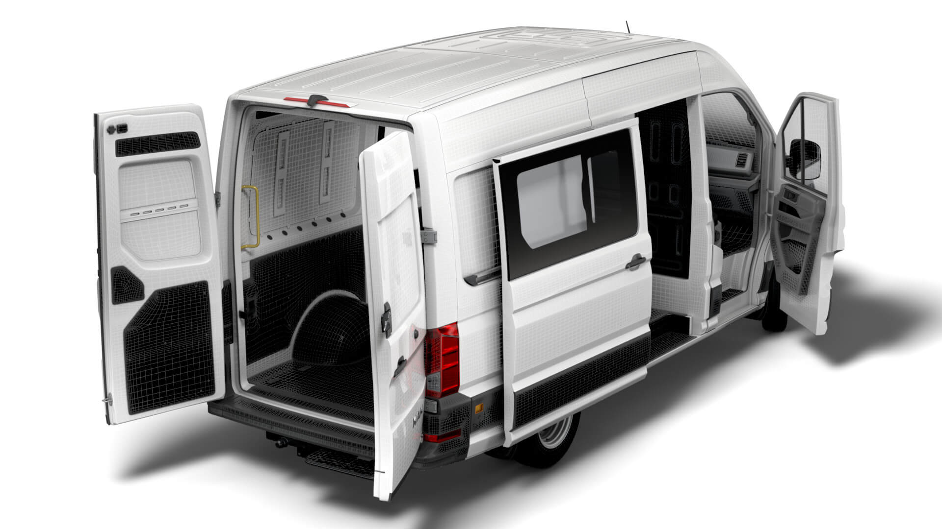 MAN TGE Combi L2H2 HQ Interior 2023 - 3D Model by Creator 3D