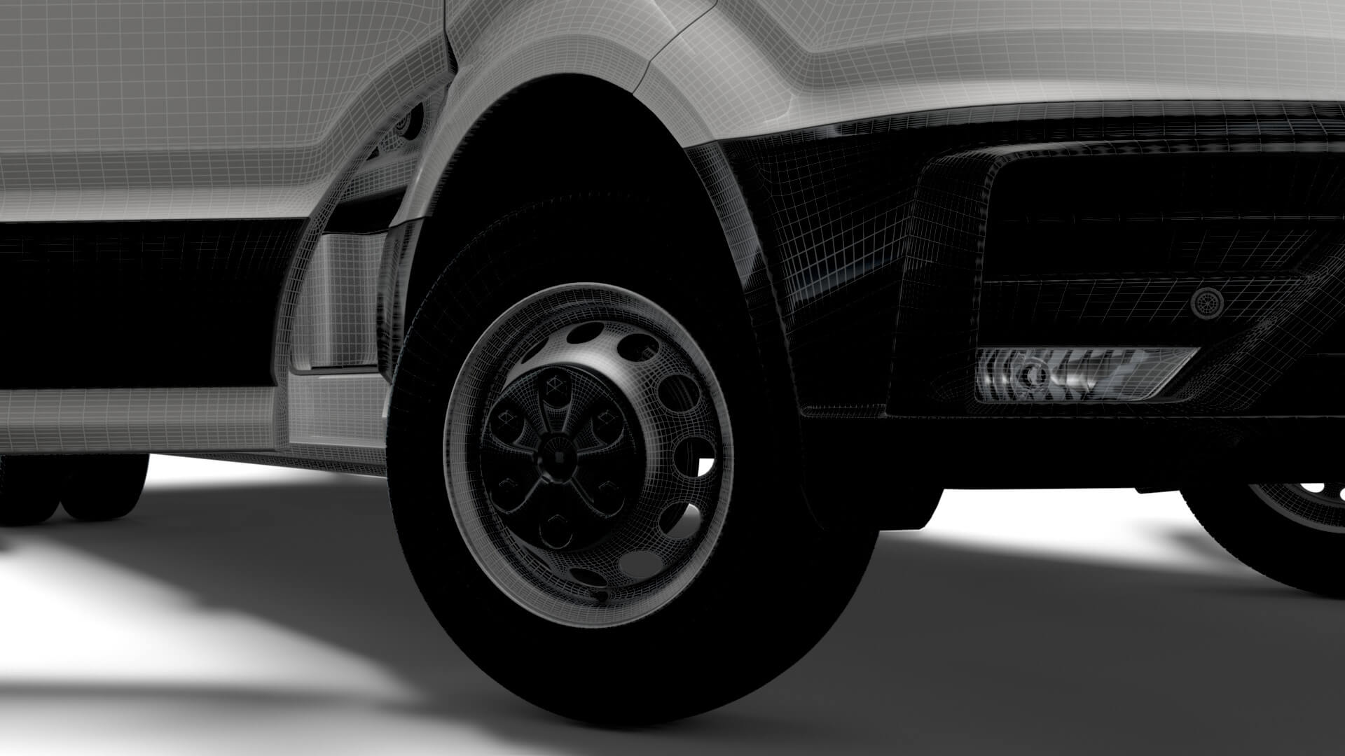 MAN TGE Combi L2H2 HQ Interior 2023 - 3D Model by Creator 3D