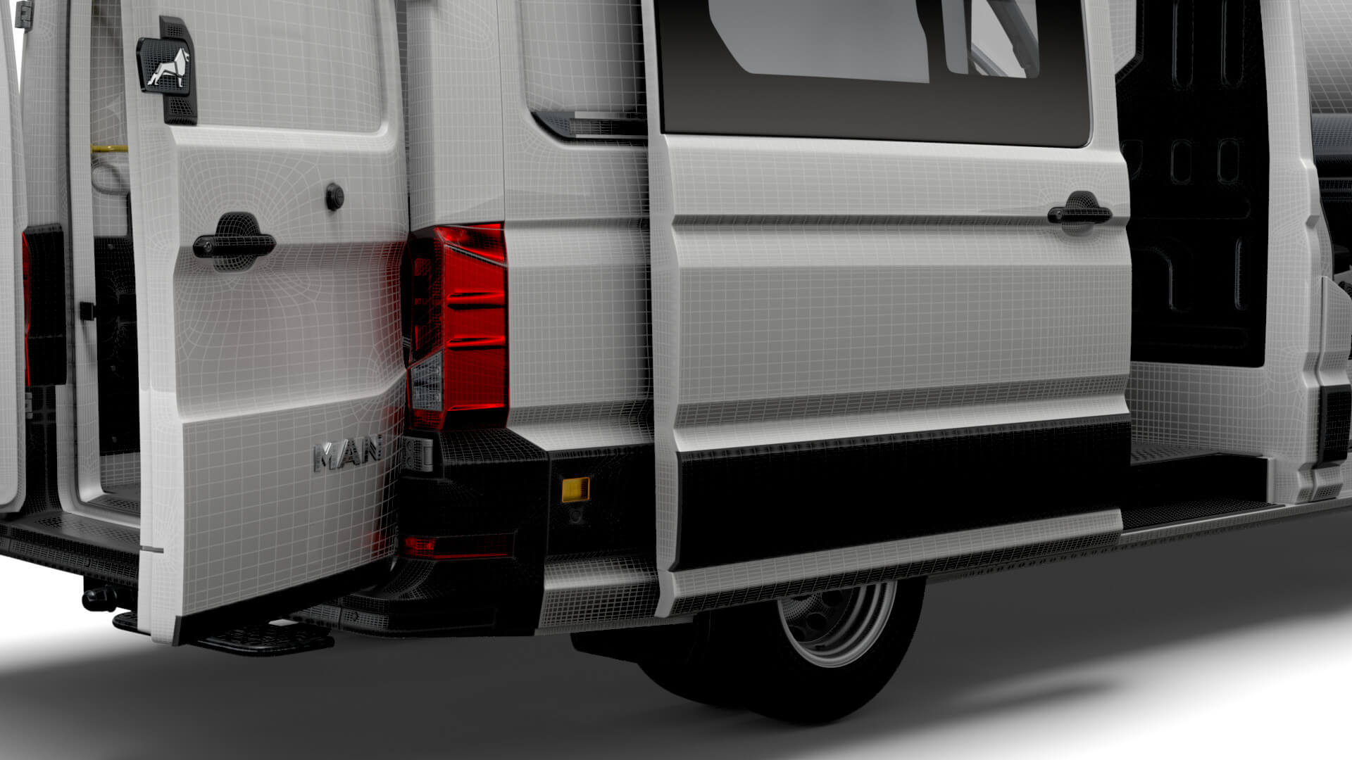 MAN TGE Combi L2H2 HQ Interior 2023 - 3D Model by Creator 3D