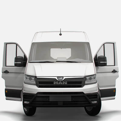 MAN TGE Combi L2H2 HQ Interior 2023 - 3D Model by Creator 3D