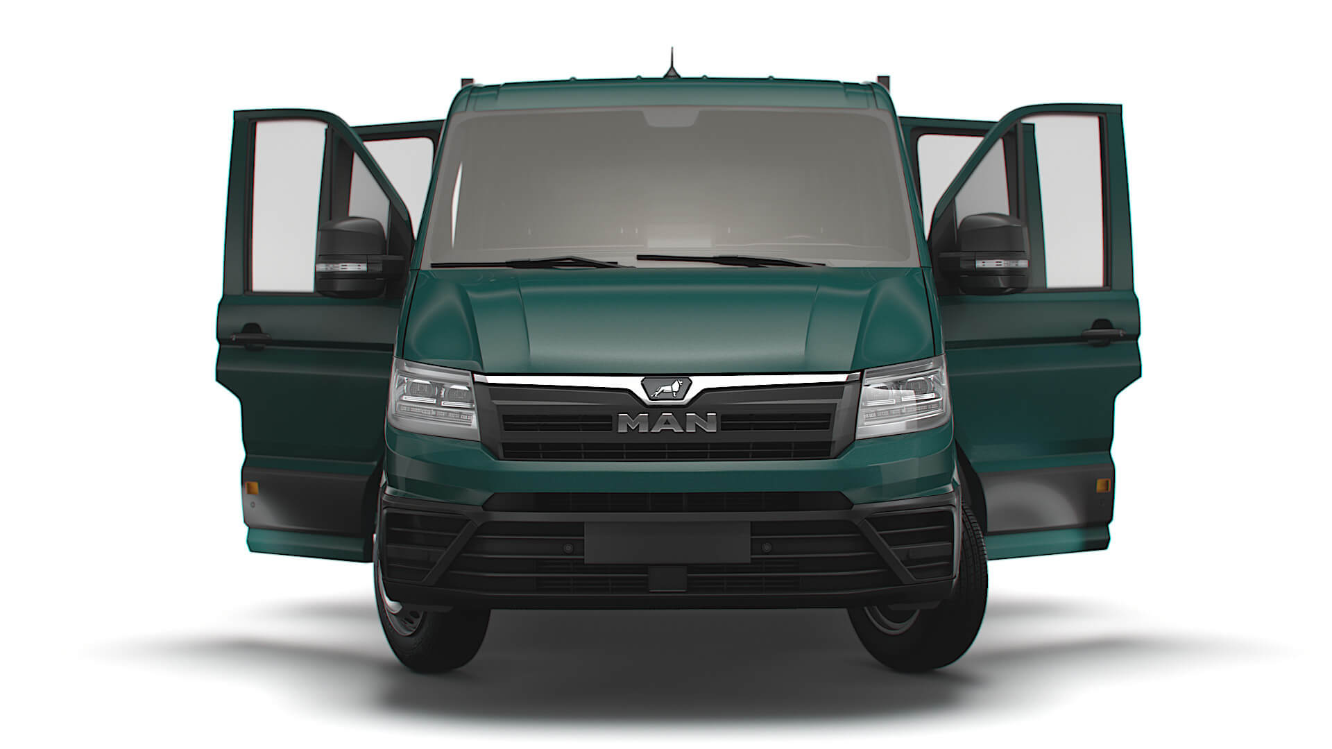 Man TGE Double Cab Tipper HQ Interior 2023 - 3D Model by Creator 3D