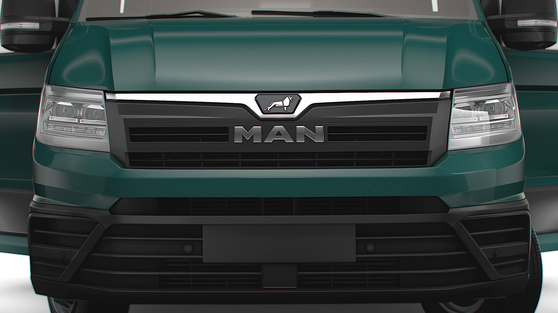 Man TGE Double Cab Tipper HQ Interior 2023 - 3D Model by Creator 3D
