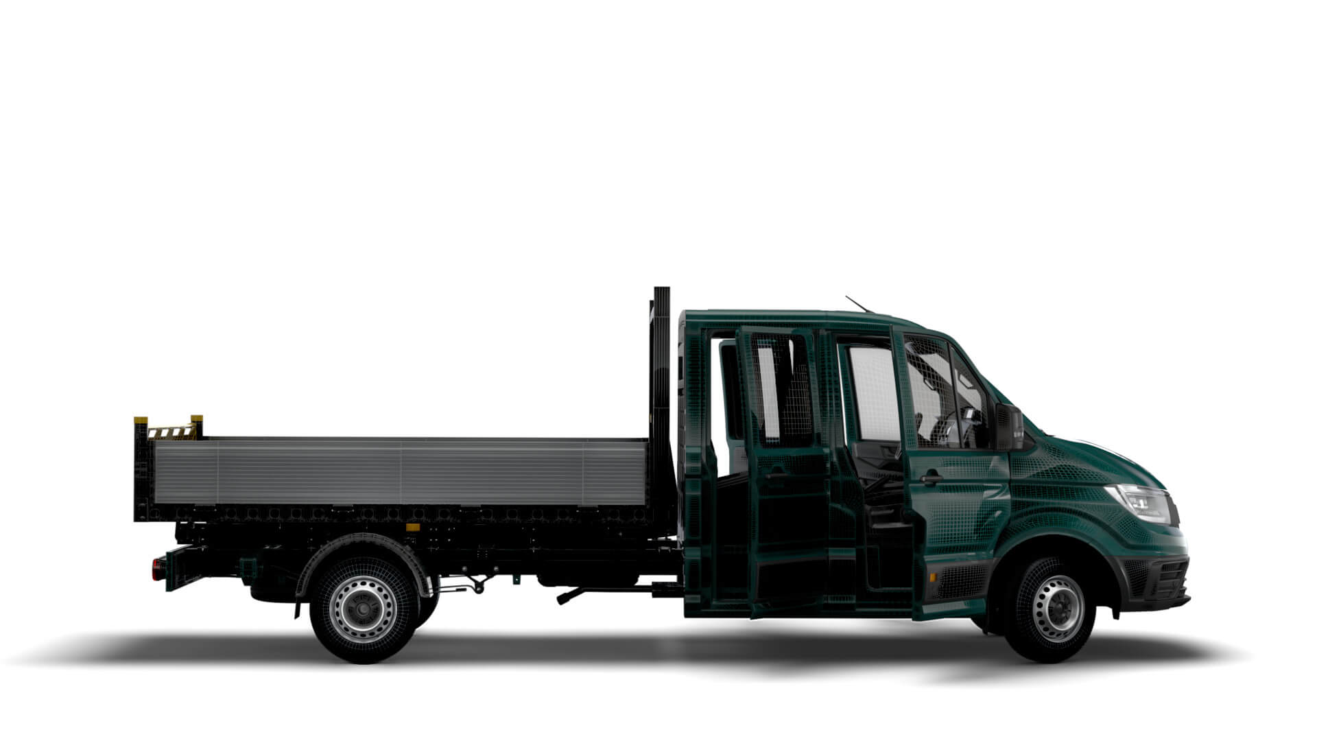 Man TGE Double Cab Tipper HQ Interior 2023 - 3D Model by Creator 3D