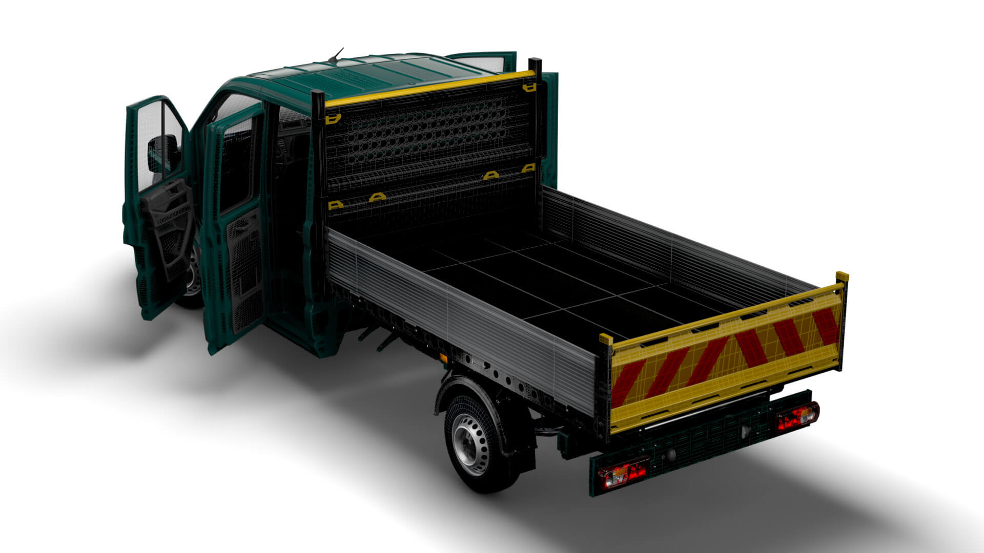 Man TGE Double Cab Tipper HQ Interior 2023 - 3D Model by Creator 3D