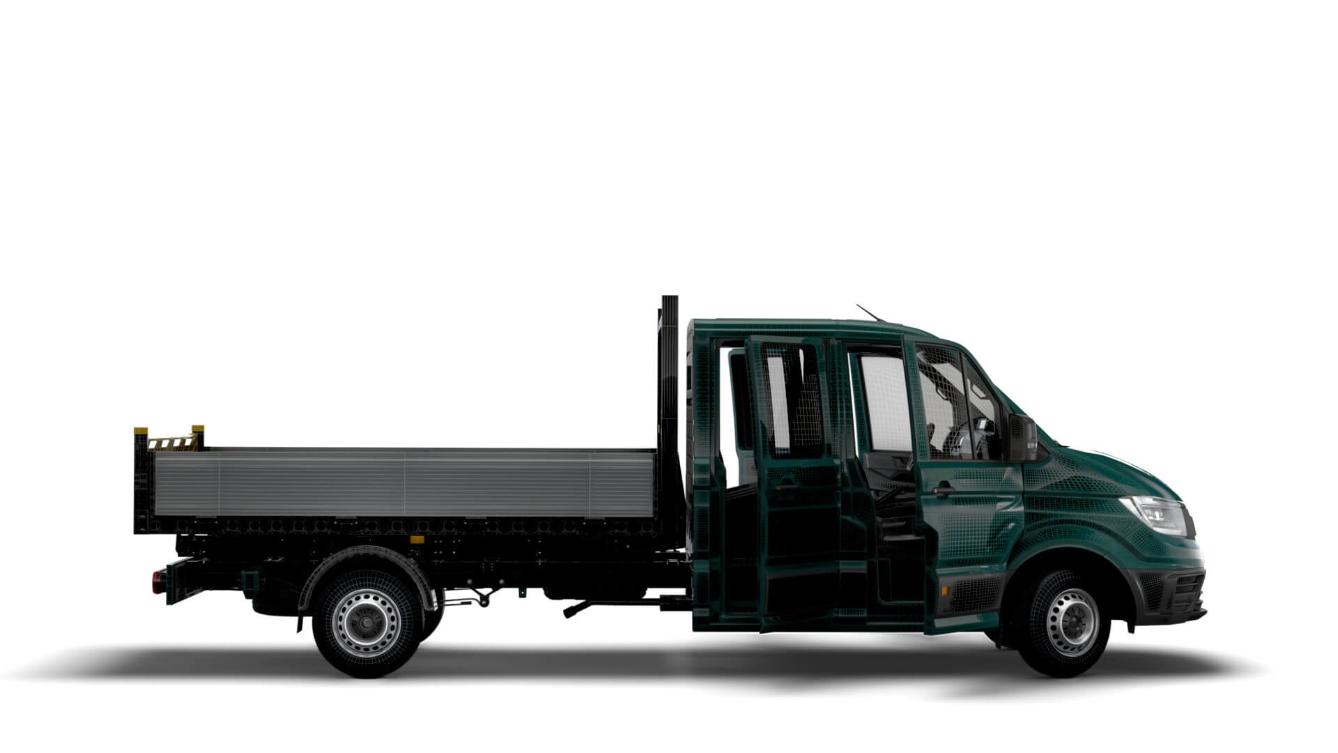Man TGE Double Cab Tipper HQ Interior 2023 - 3D Model by Creator 3D