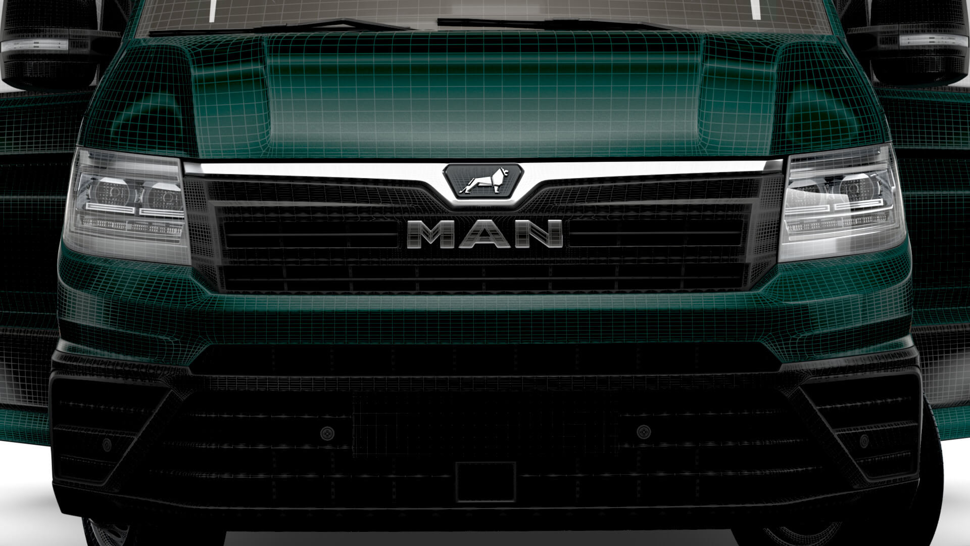 Man TGE Double Cab Tipper HQ Interior 2023 - 3D Model by Creator 3D