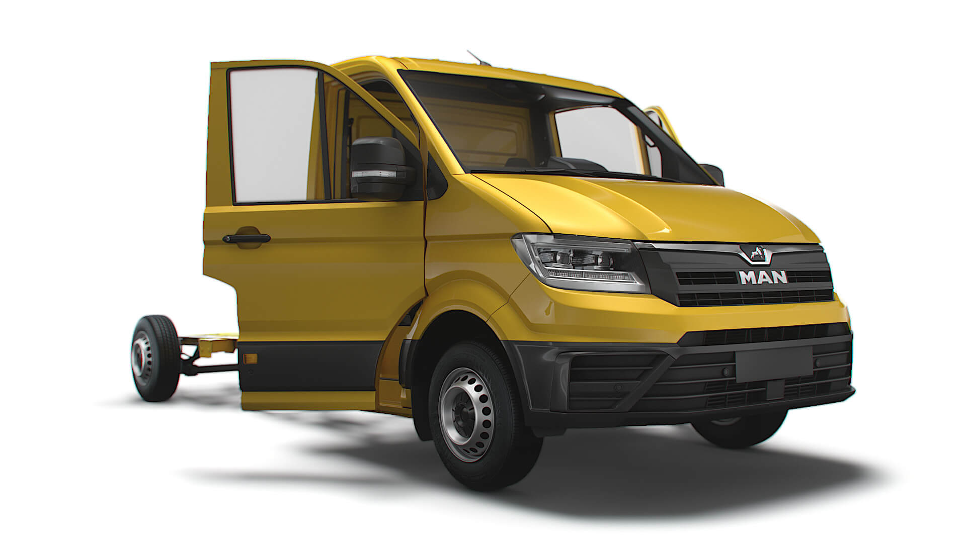 Man TGE Flat Frame Chassis HQ Interior 2023 - 3D Model by Creator 3D