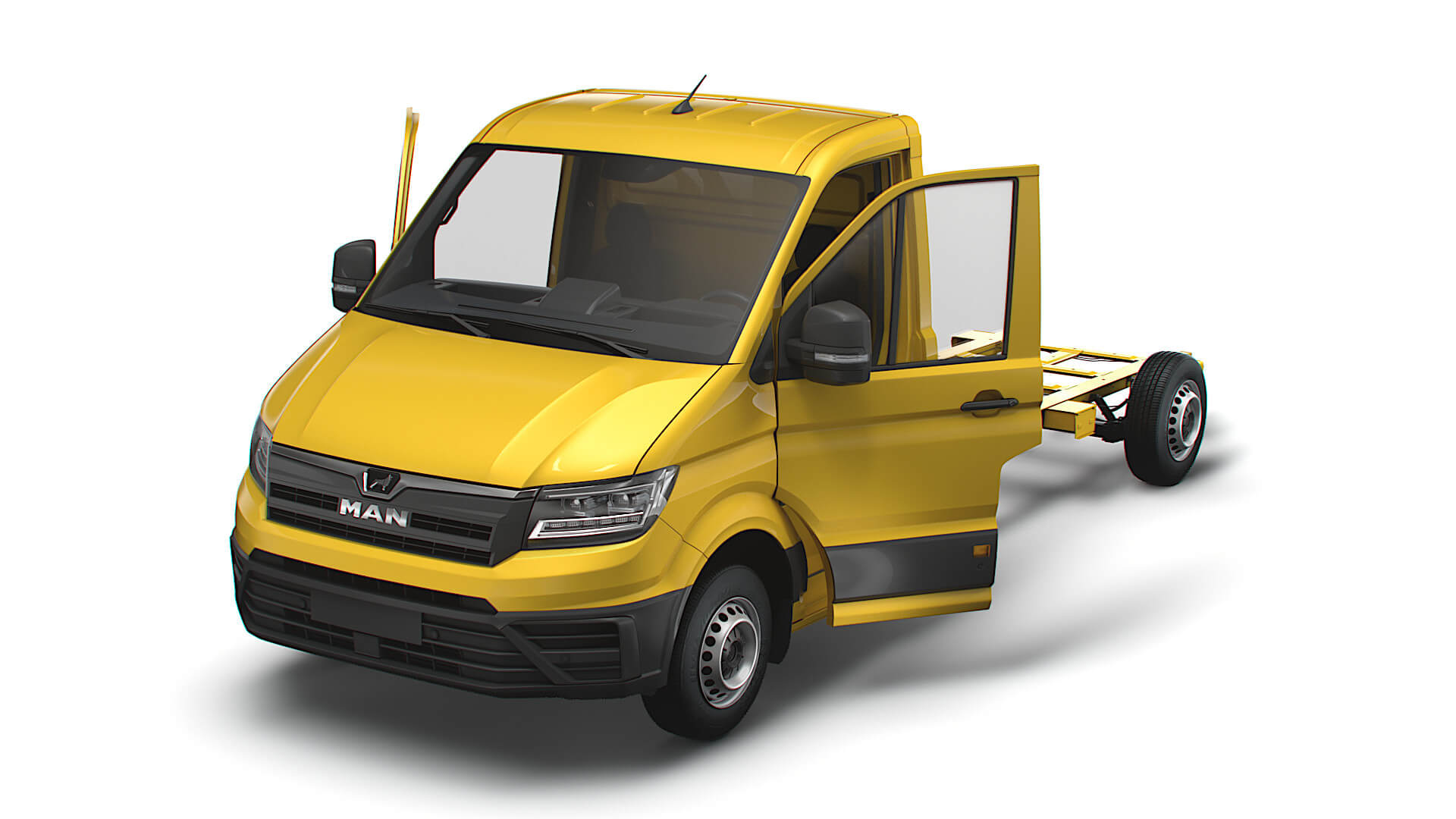 Man TGE Flat Frame Chassis HQ Interior 2023 - 3D Model by Creator 3D