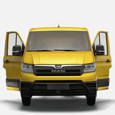 Man TGE Flat Frame Chassis HQ Interior 2023 - 3D Model by Creator 3D