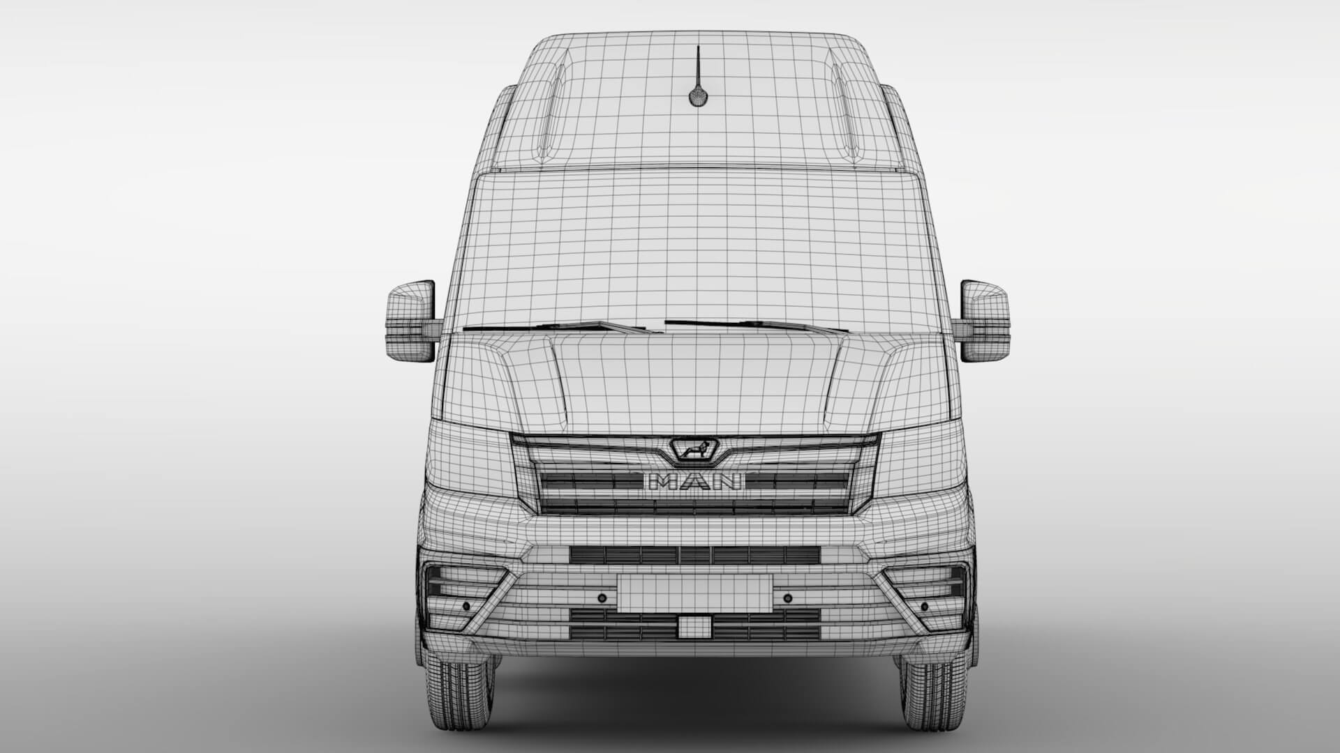 MAN TGE L3H3 Window Van 2018 - 3D Model by Creator 3D