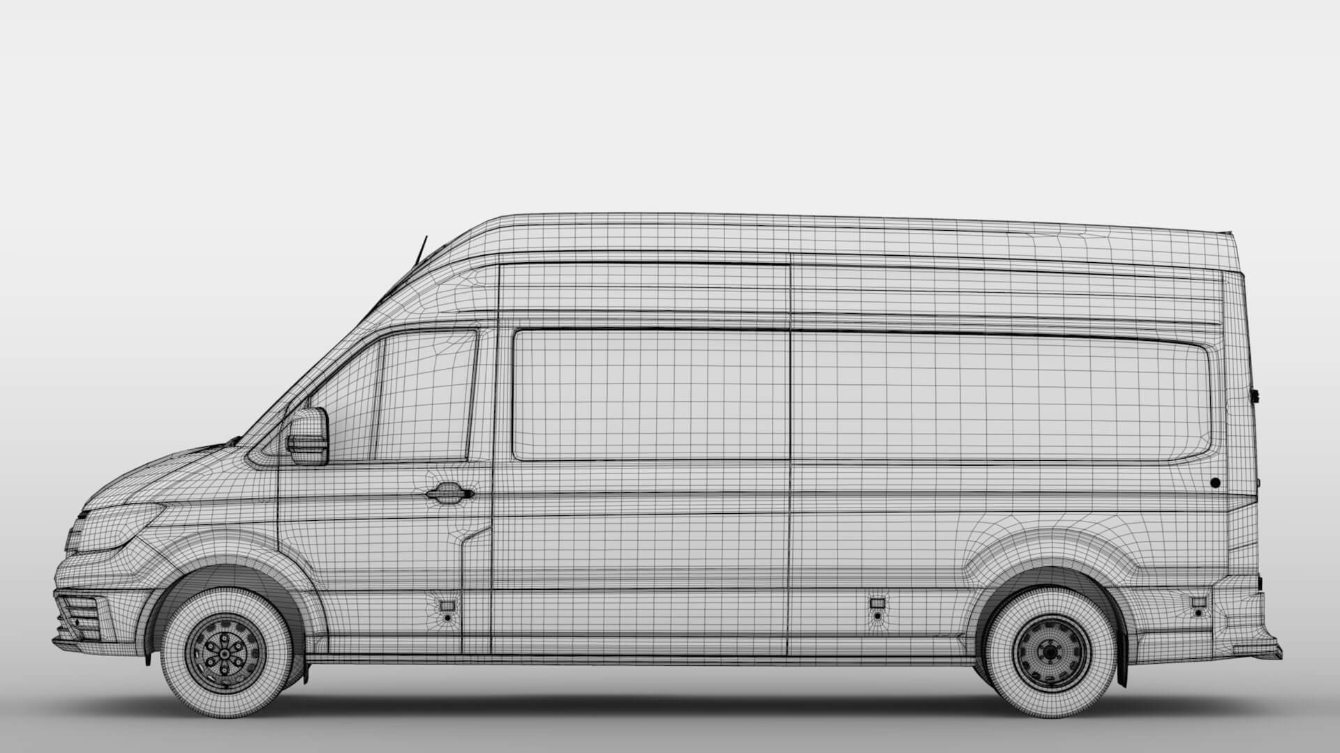 MAN TGE L3H3 Window Van 2018 - 3D Model by Creator 3D