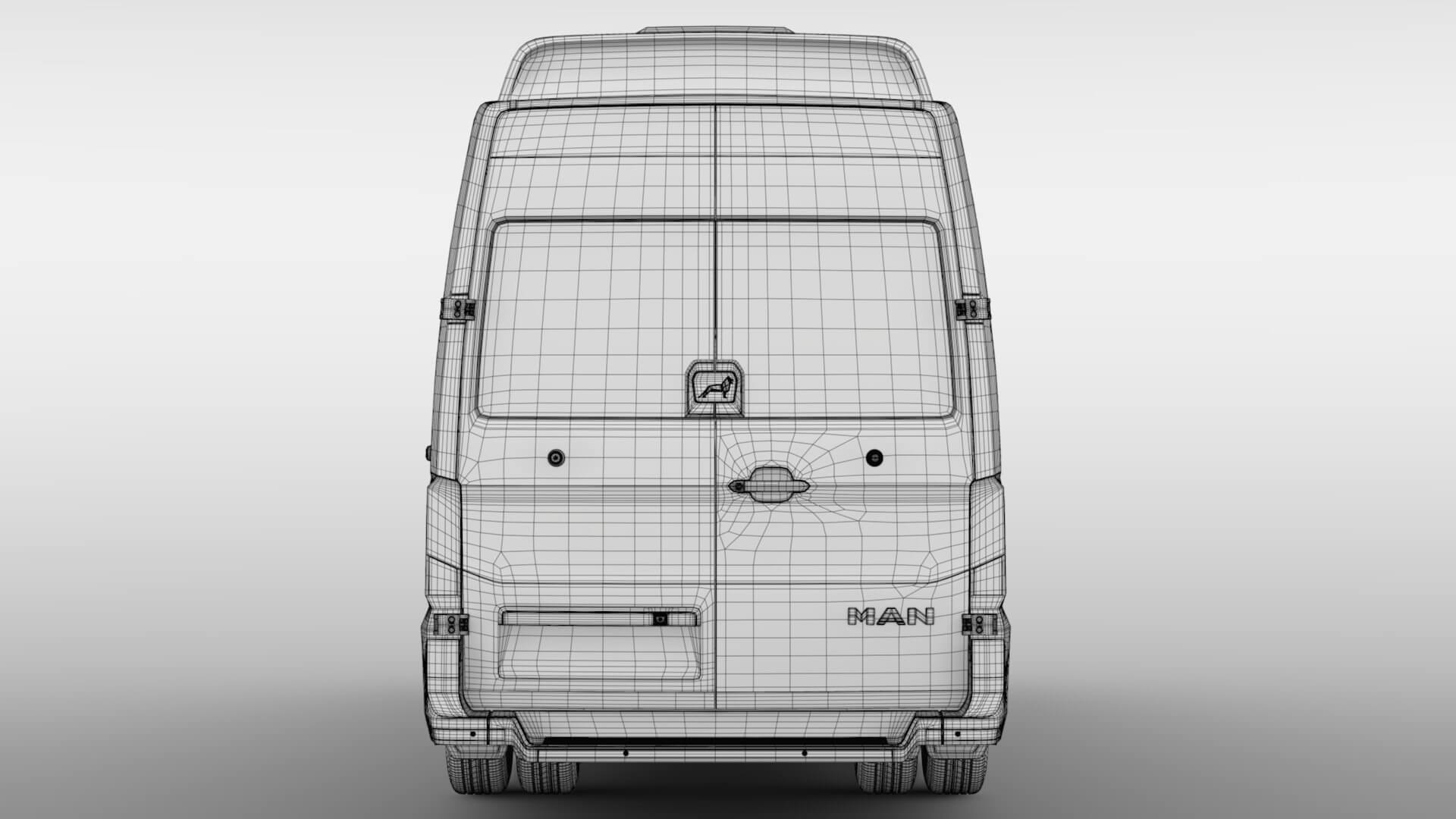 MAN TGE L4H3 Window Van 2018 - 3D Model by Creator 3D