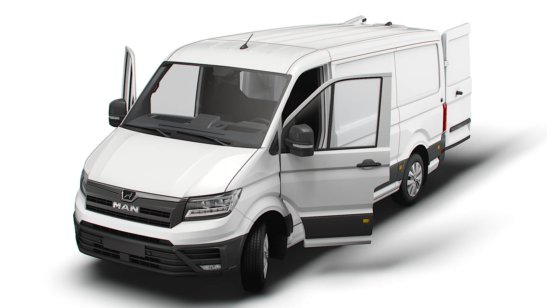 Man TGE Panel Van L2H1 HQ Interior 2023 - 3D Model by Creator 3D