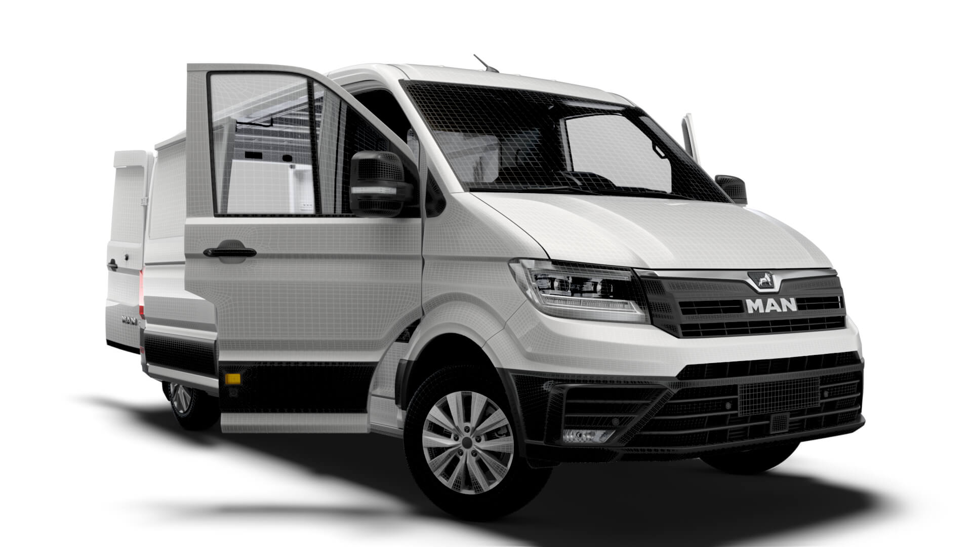 Man TGE Panel Van L2H1 HQ Interior 2023 - 3D Model by Creator 3D