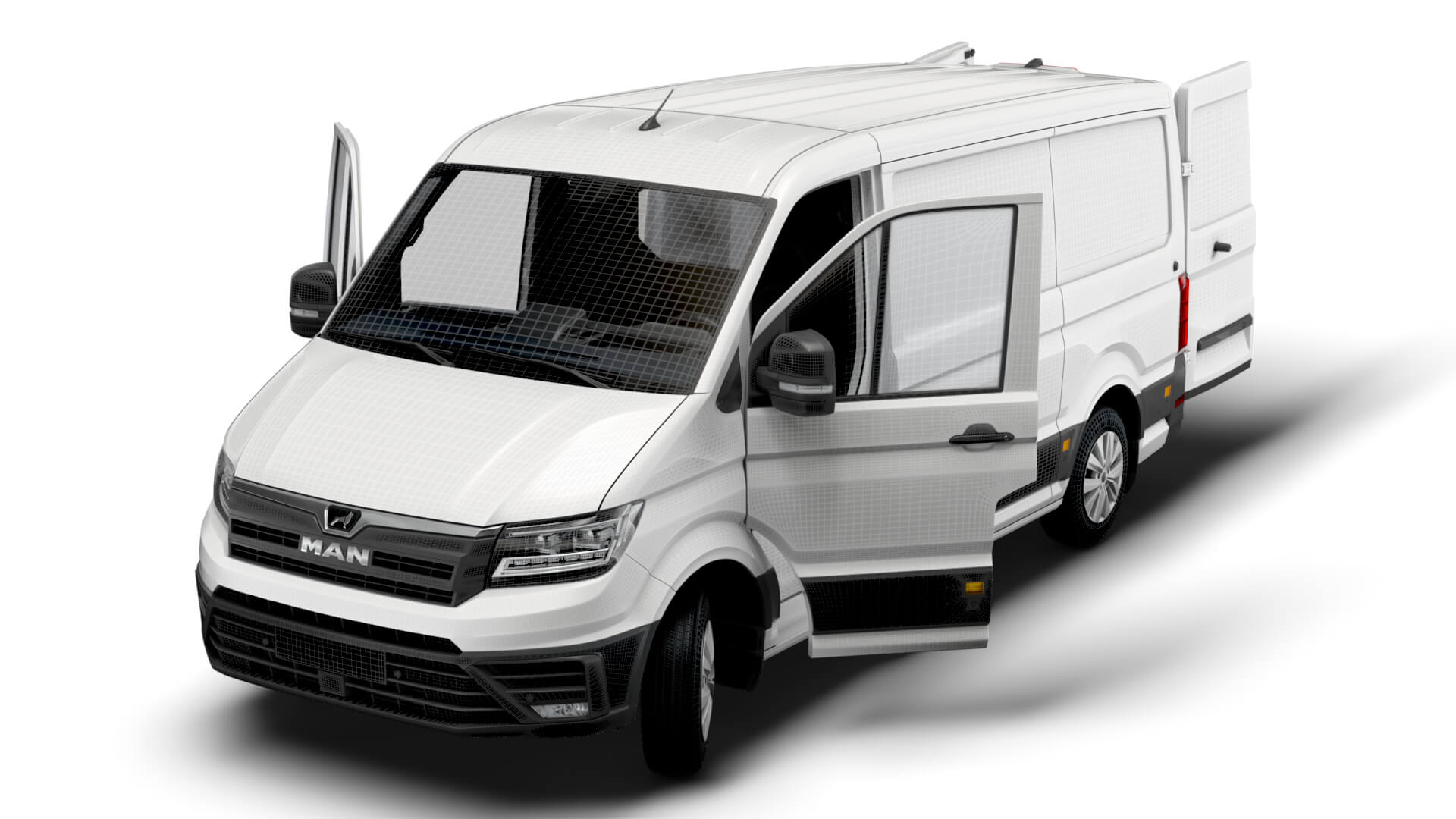 Man TGE Panel Van L2H1 HQ Interior 2023 - 3D Model by Creator 3D