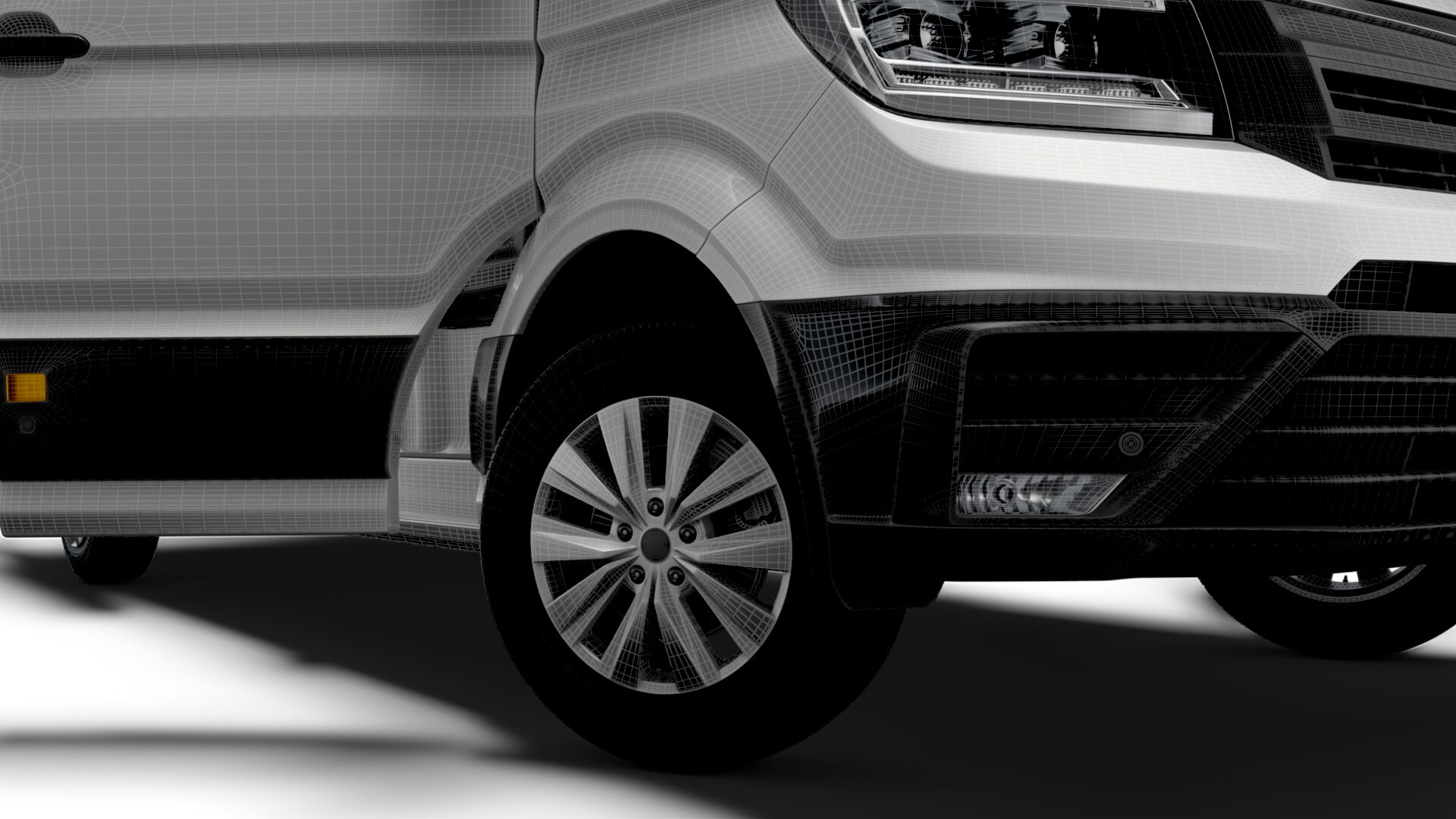 Man TGE Panel Van L2H2 HQ Interior 2023 - 3D Model by Creator 3D