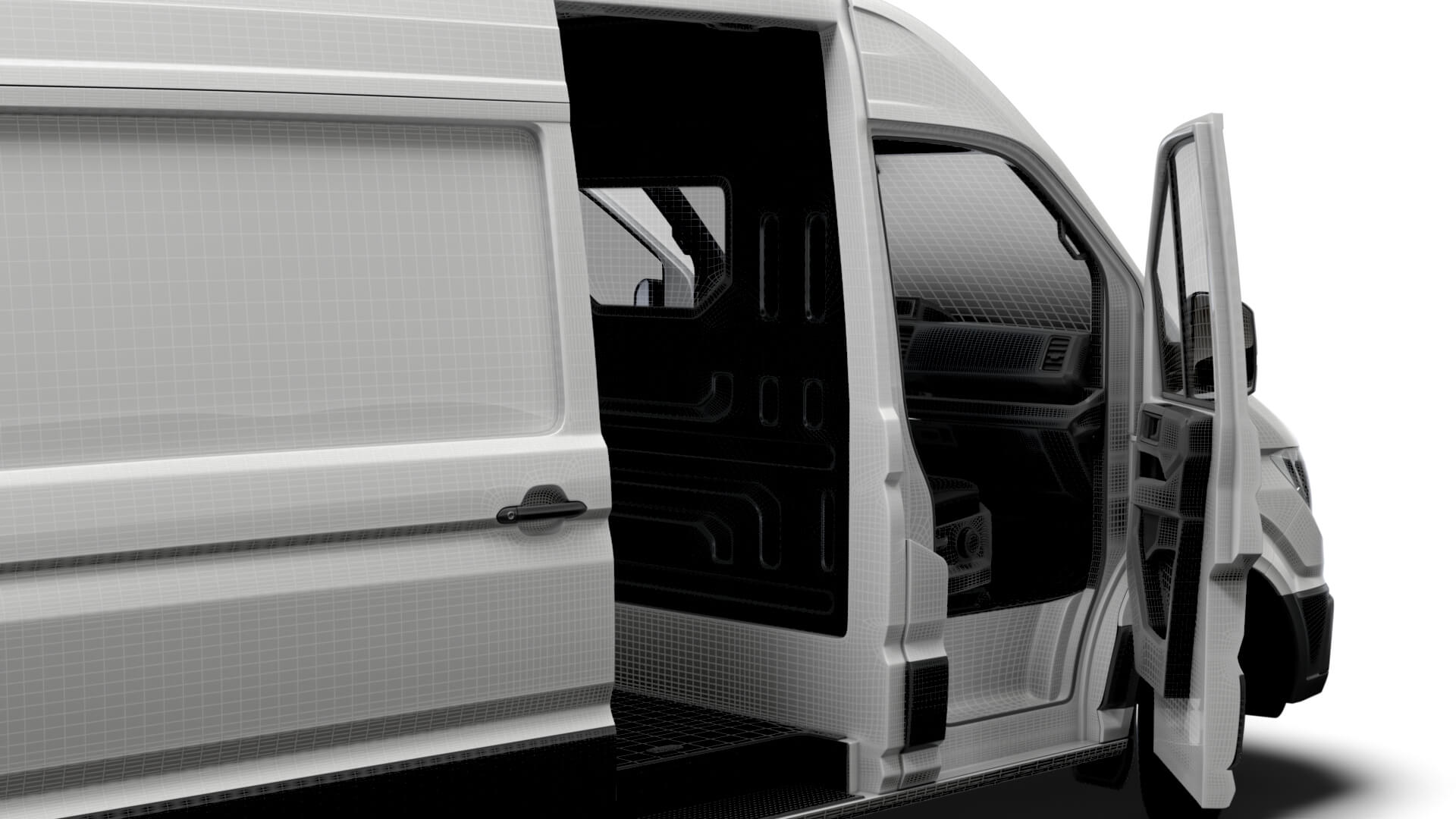Man TGE Panel Van L2H2 HQ Interior 2023 - 3D Model by Creator 3D