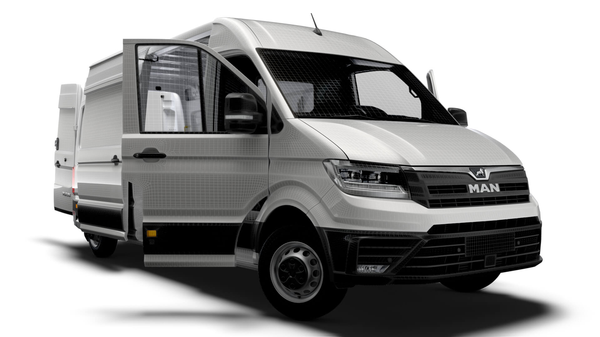 MAN TGE Panel Van L3H2 HQ Interior 2023 - 3D Model by Creator 3D