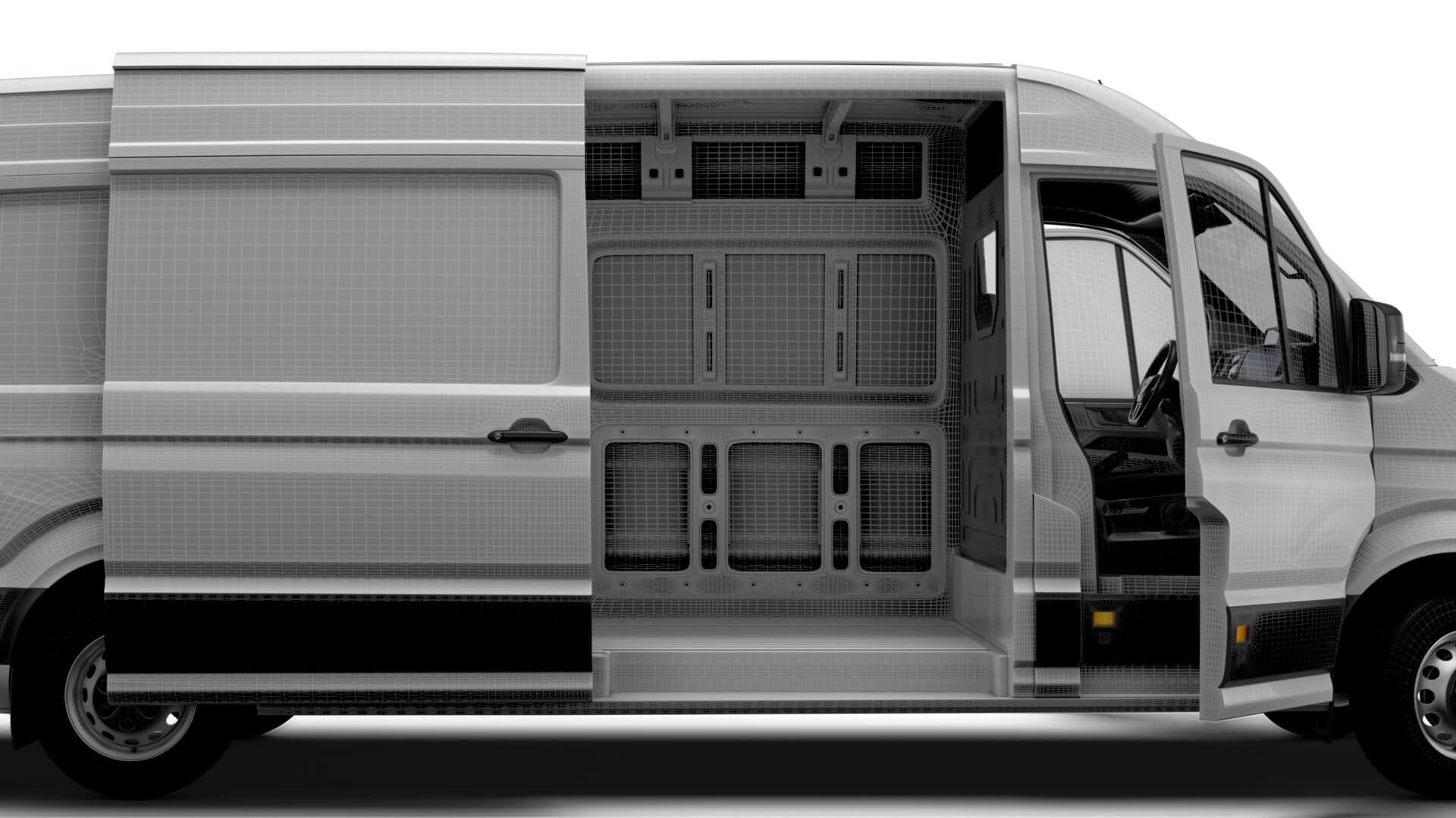 MAN TGE Panel Van L3H2 HQ Interior 2023 - 3D Model by Creator 3D