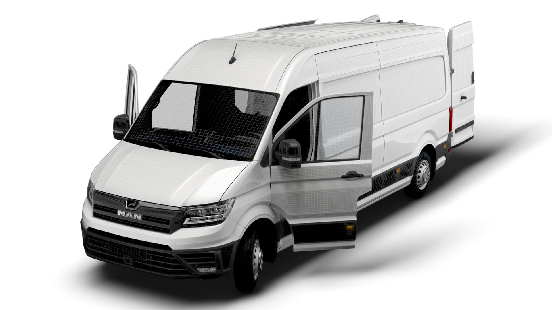 MAN TGE Panel Van L3H2 HQ Interior 2023 - 3D Model by Creator 3D