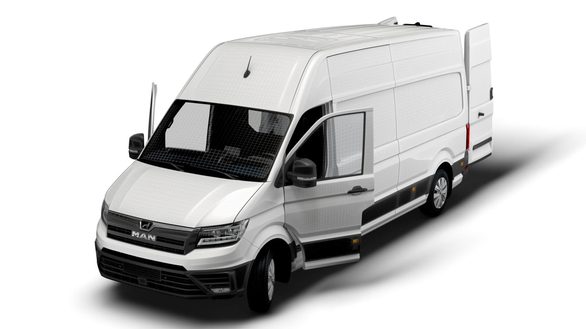 MAN TGE Panel Van L3H3 HQ Interior 2023 - 3D Model by Creator 3D