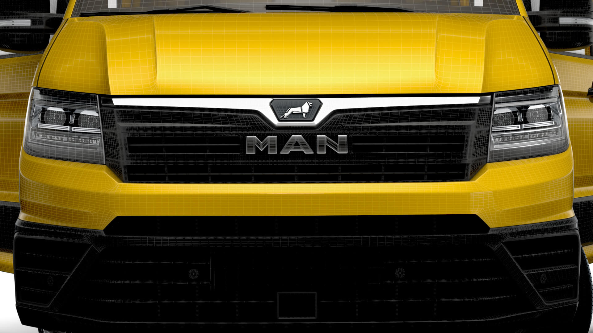 Man TGE Single Cab Tipper HQ Interior 2023 - 3D Model by Creator 3D