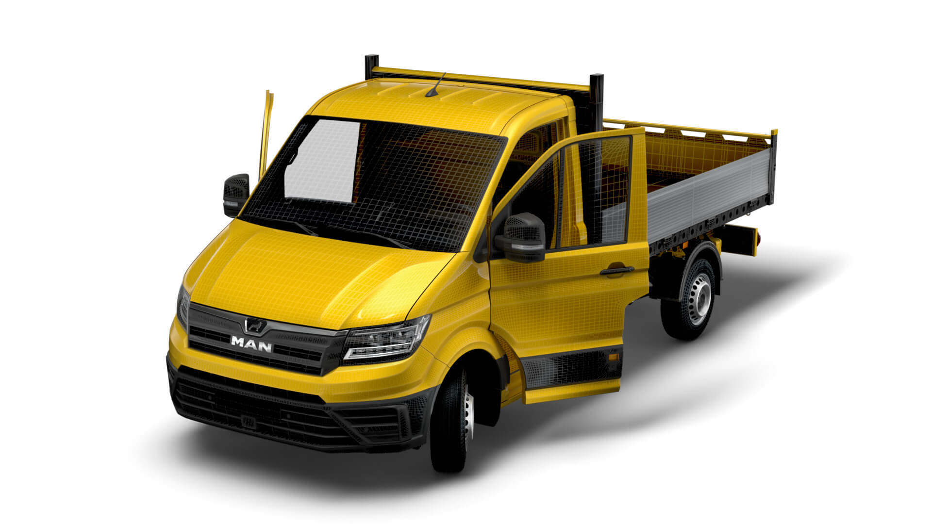 Man TGE Single Cab Tipper HQ Interior 2023 - 3D Model by Creator 3D