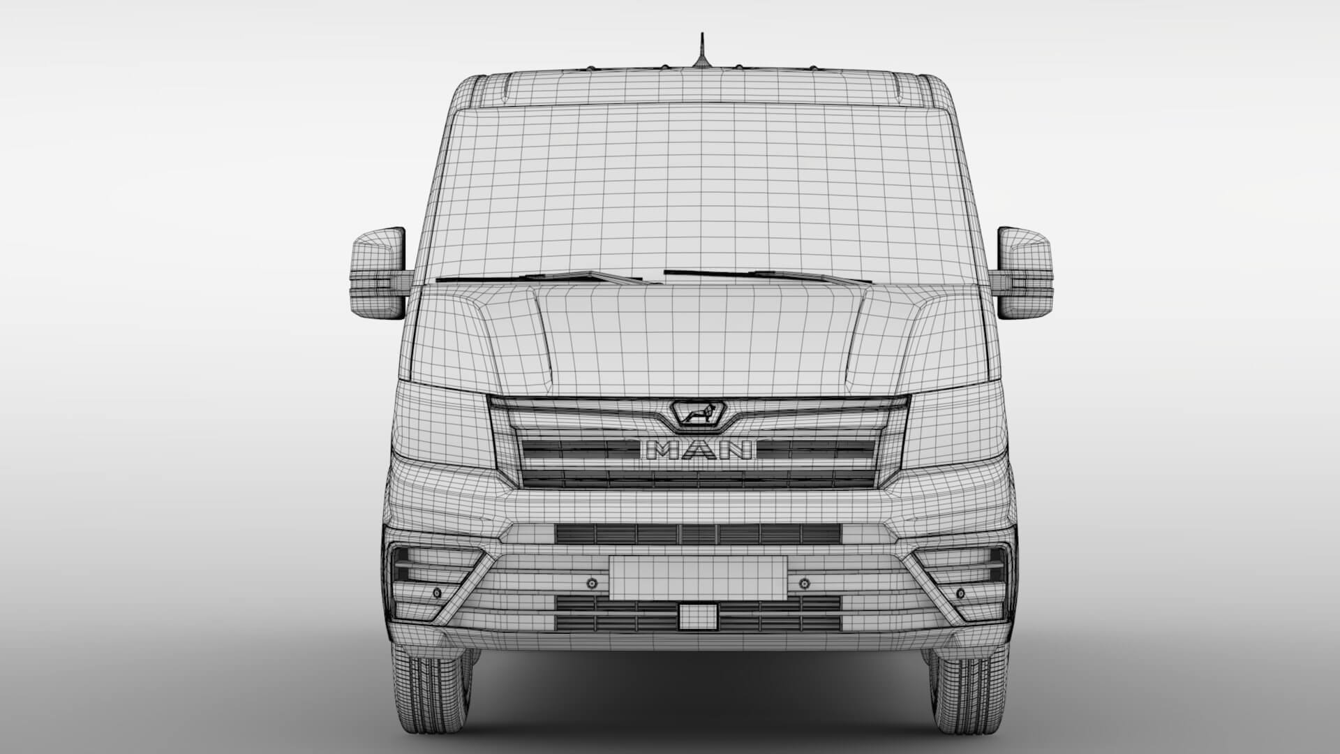 MAN TGE Van L2H1 2018 - 3D Model by Creator 3D