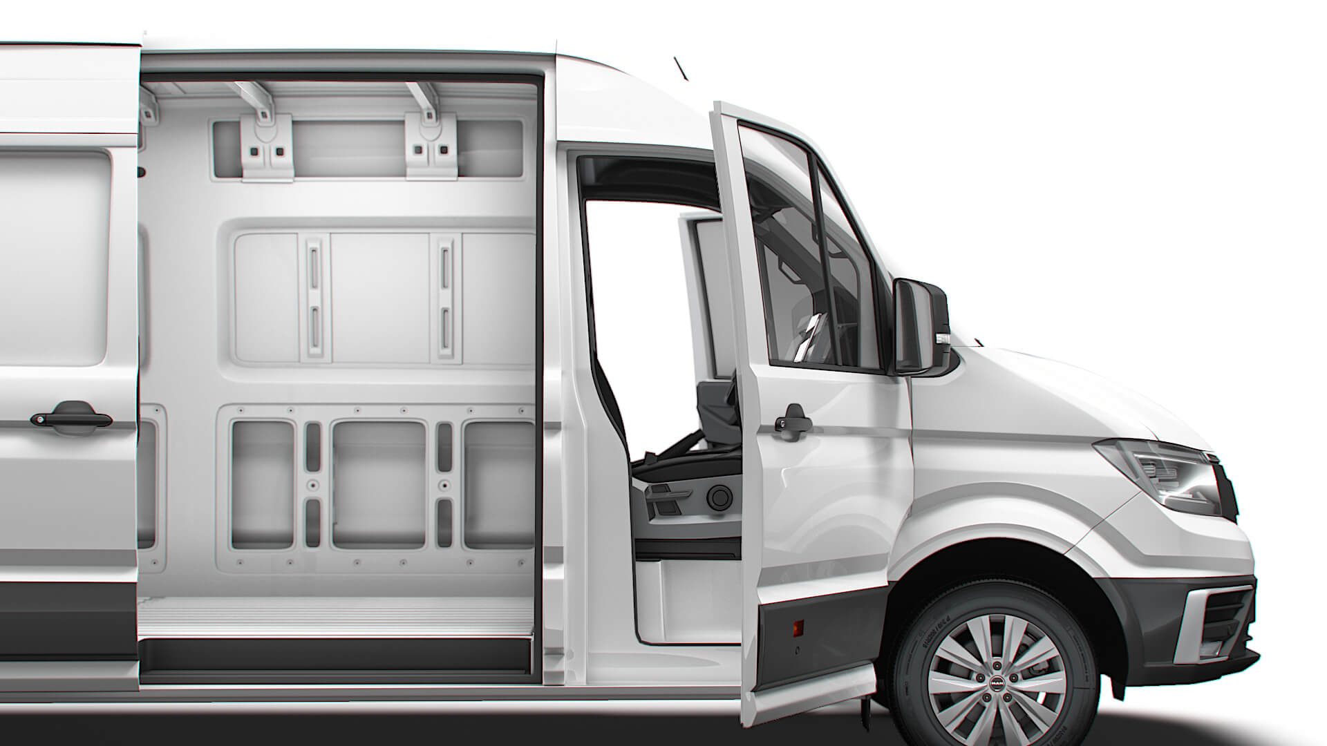MAN TGE Van LWB HR HQInterior 2025 - 3D Model by Creator 3D