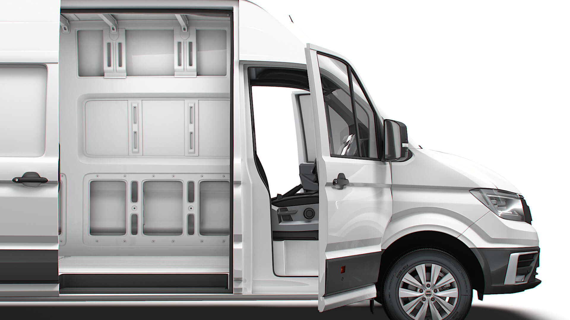 MAN TGE Van LWB SHR HQInterior 2025 - 3D Model by Creator 3D