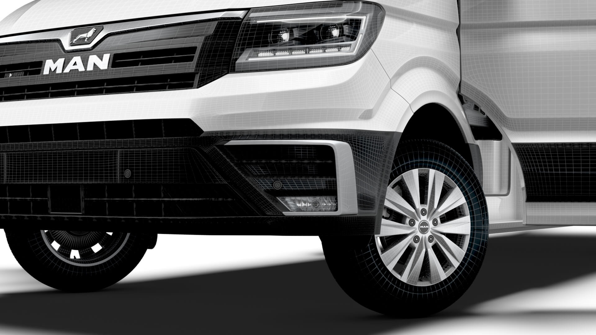 MAN TGE Van LWB SHR HQInterior 2025 - 3D Model by Creator 3D