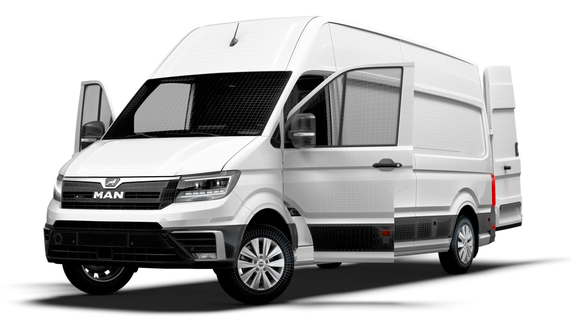 MAN TGE Van LWB SHR HQInterior 2025 - 3D Model by Creator 3D