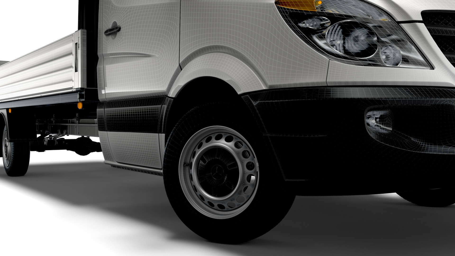 Mercedes Benz Dropside Tail Lift 2008 - 3D Model by Creator 3D