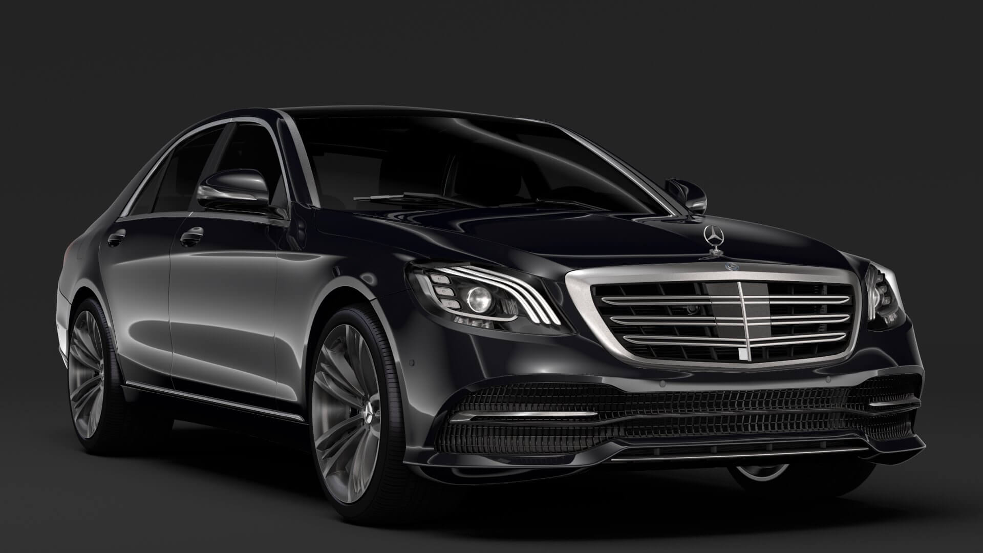 Mercedes Benz S 300 Bluetec Hybrid W222 2018 - 3D Model by Creator 3D