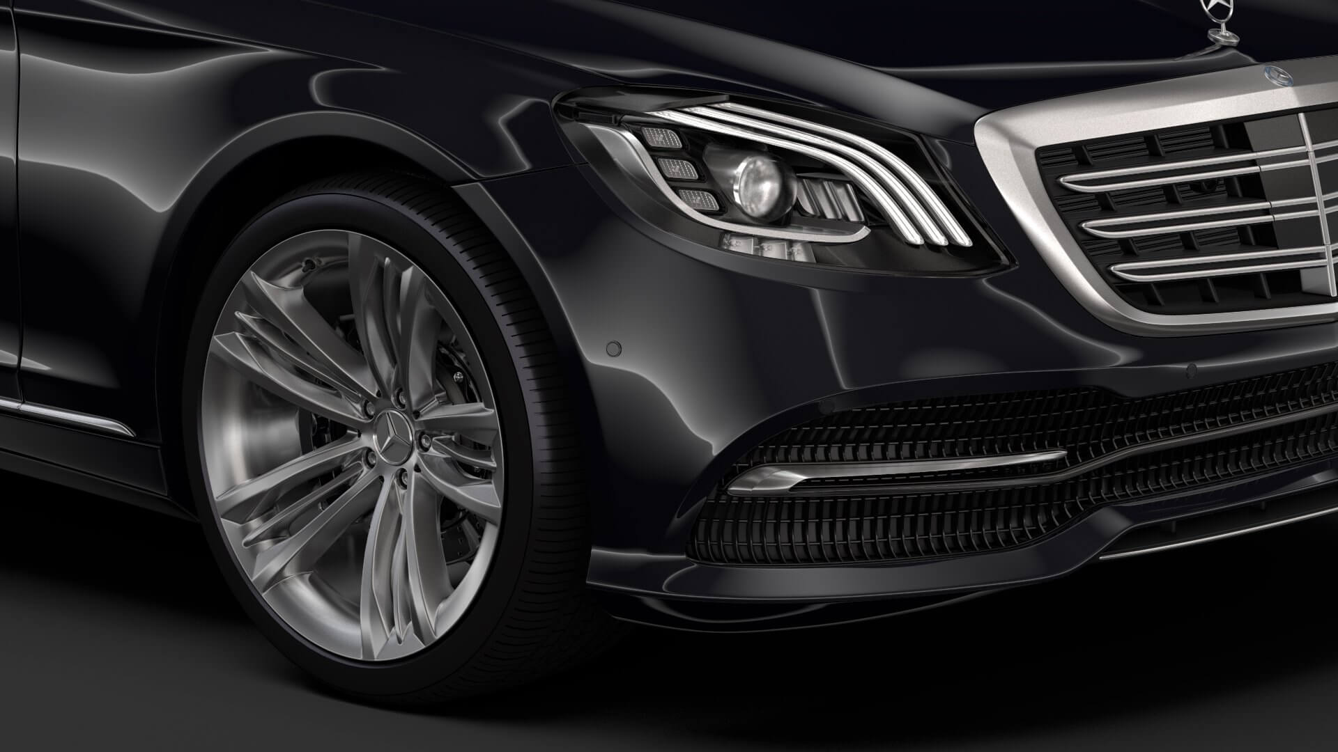 Mercedes Benz S 400 D Lang 4MATIC V222 2018 - 3D Model by Creator 3D