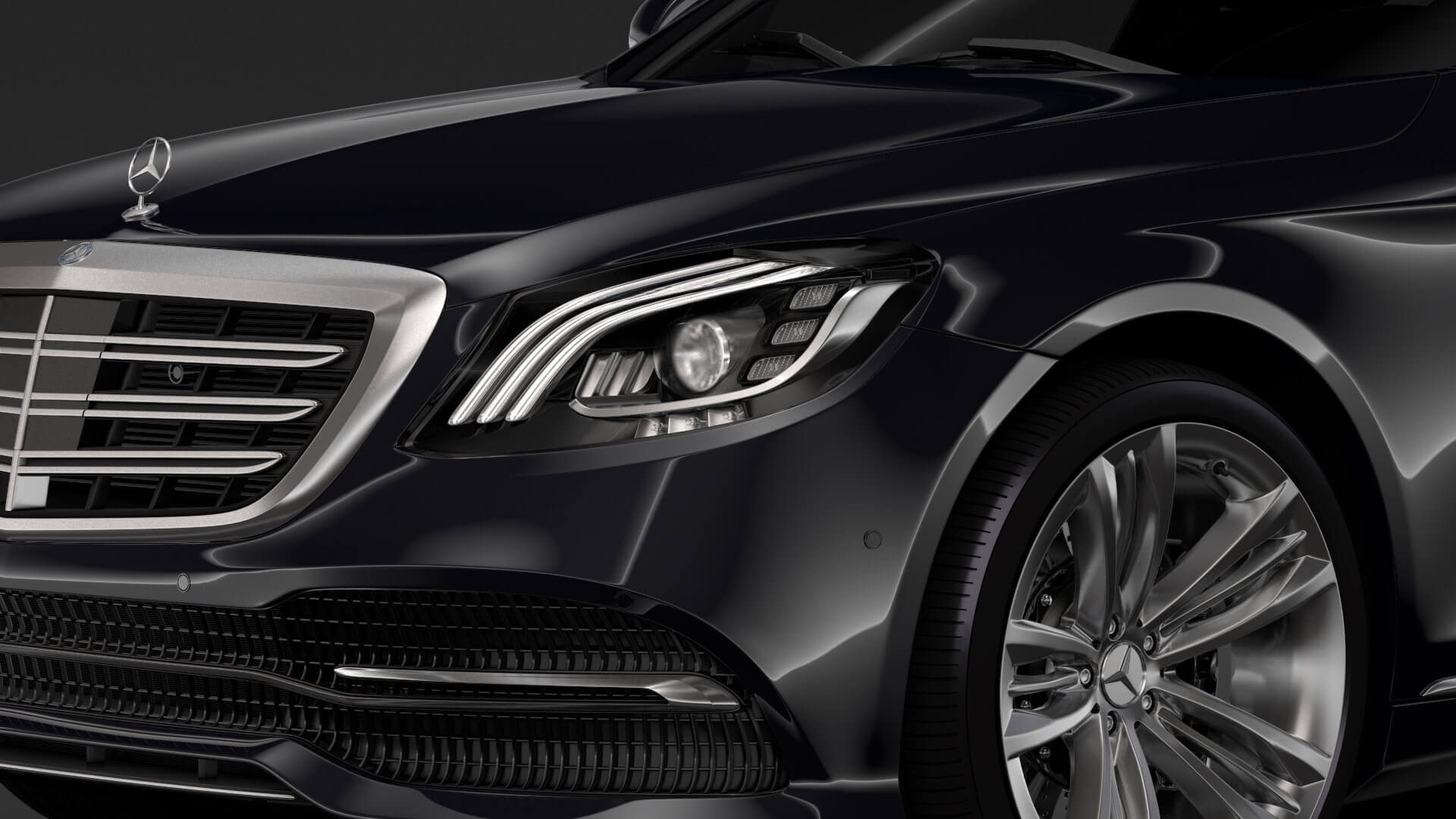 Mercedes Benz S 400 D Lang 4MATIC V222 2018 - 3D Model by Creator 3D