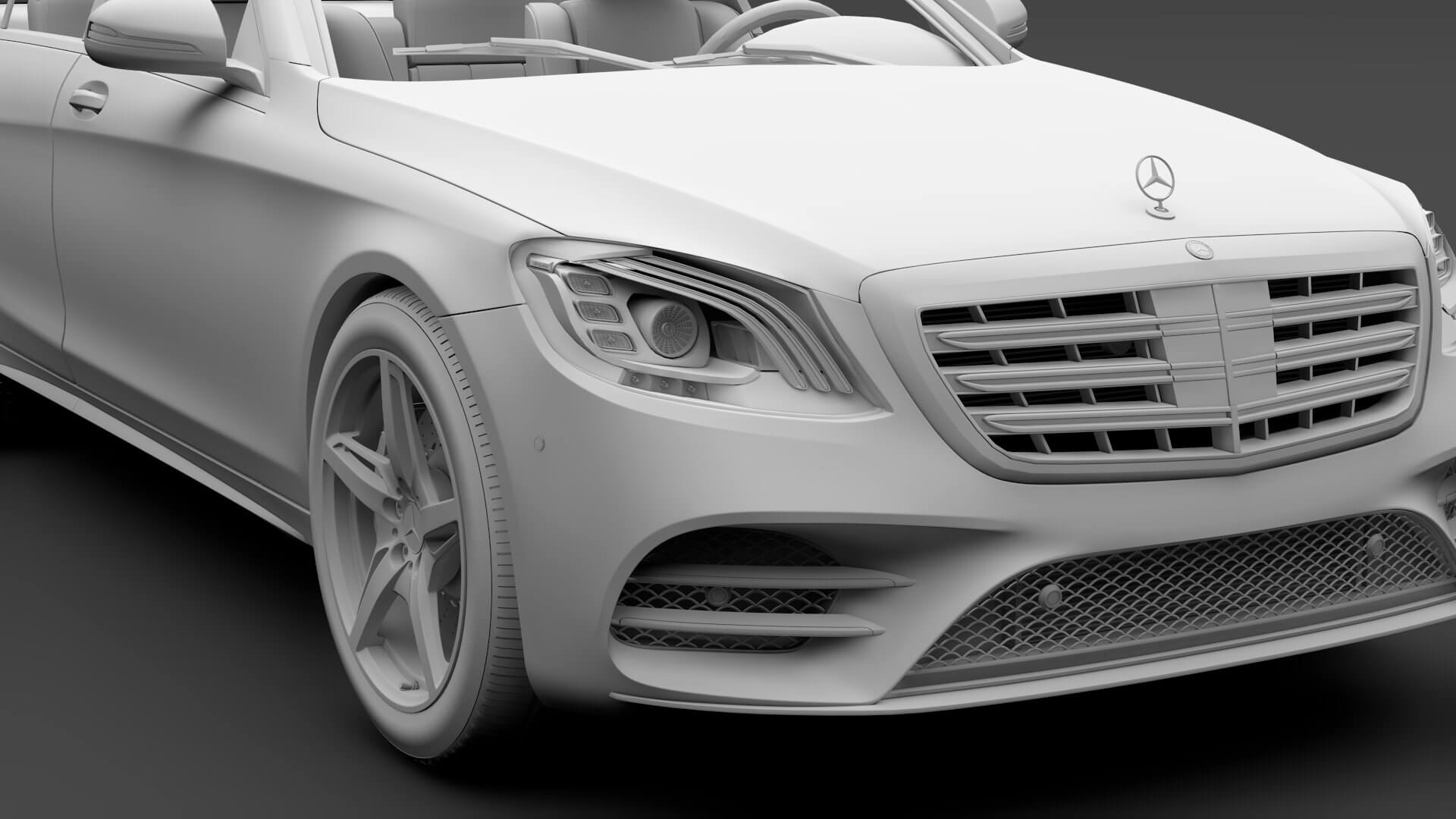 Mercedes Benz S 560 Lang 4MATIC AMG Line V222 2018 - 3D Model by Creator 3D