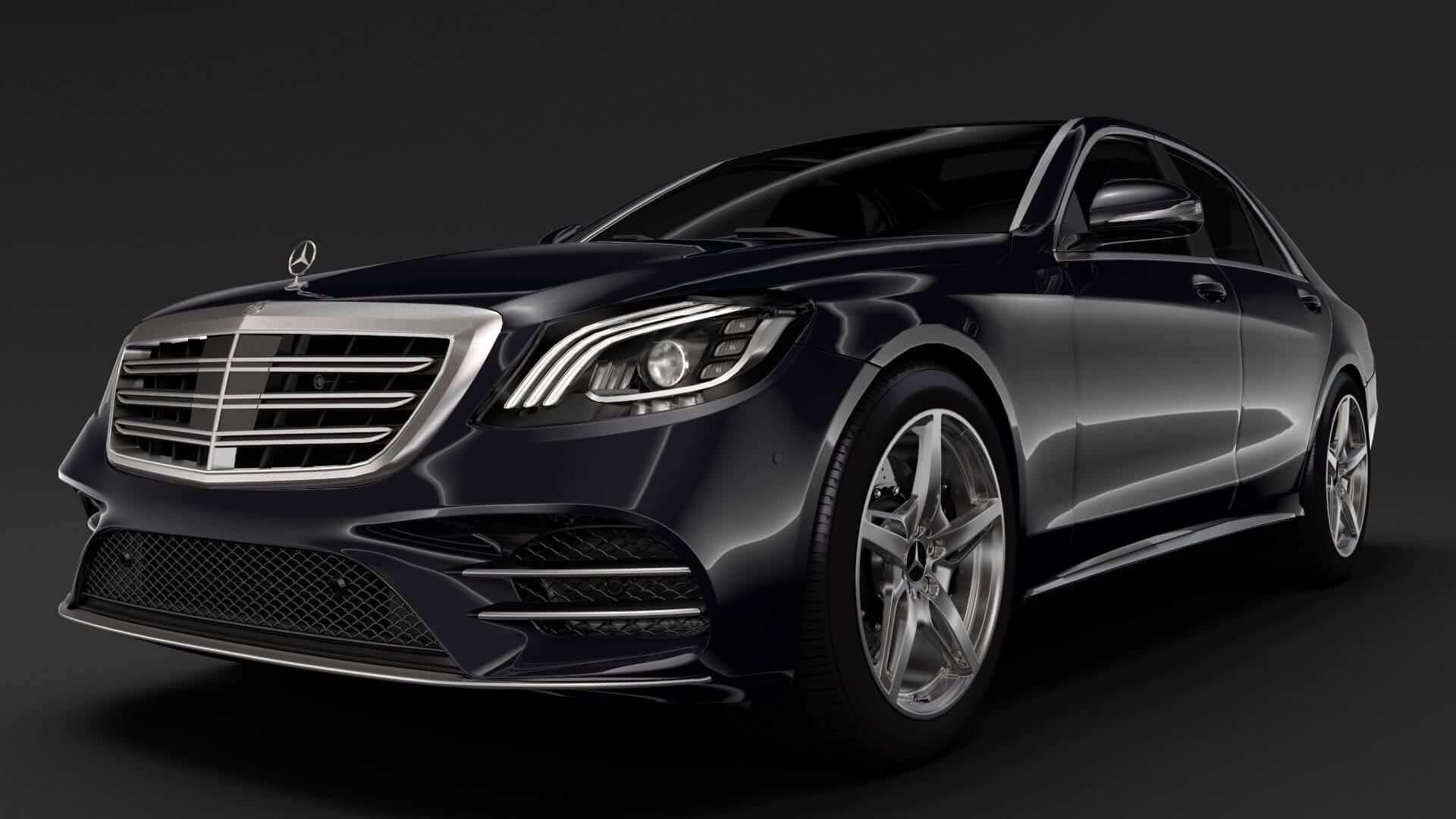 Mercedes Benz S 560 Lang 4MATIC AMG Line W222 2018 - 3D Model by Creator 3D