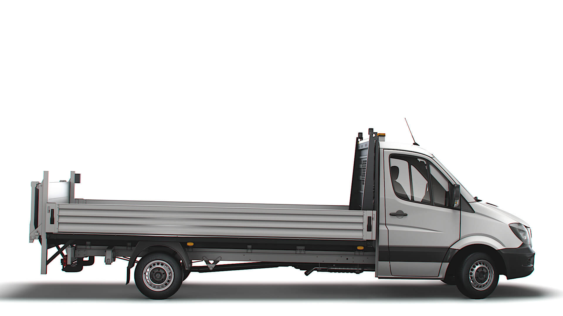 Mercedes Benz Sprinter Dropside Tail Lift 2018 - 3D Model by Creator 3D