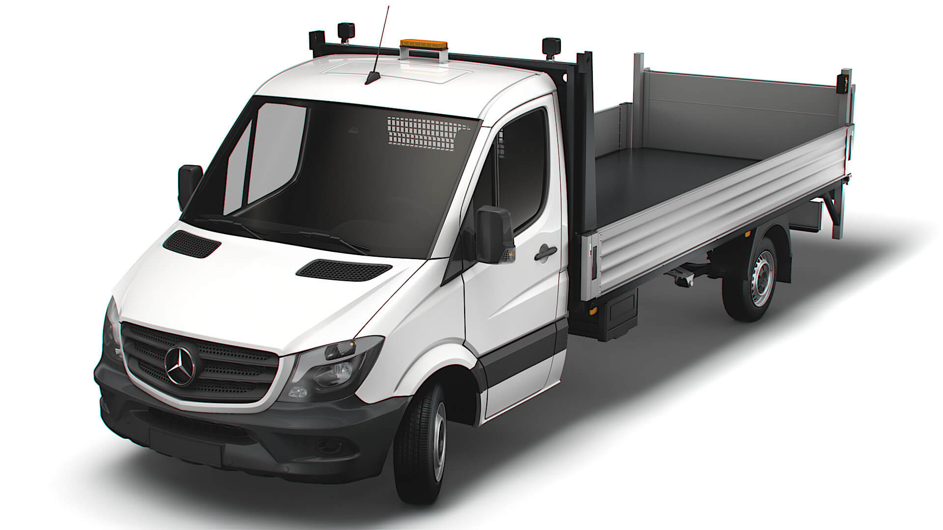 Mercedes Benz Sprinter Dropside Tail Lift 2018 - 3D Model by Creator 3D