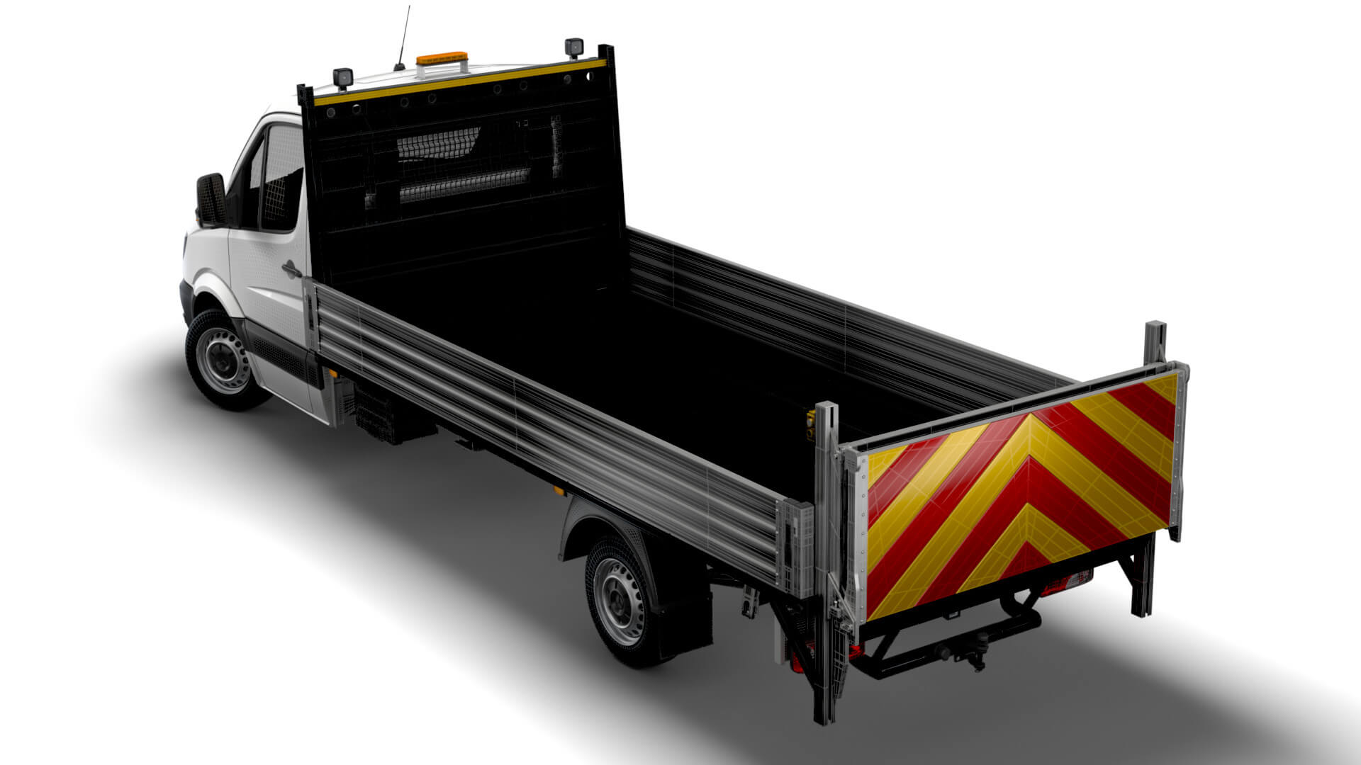 Mercedes Benz Sprinter Dropside Tail Lift 2018 - 3D Model by Creator 3D