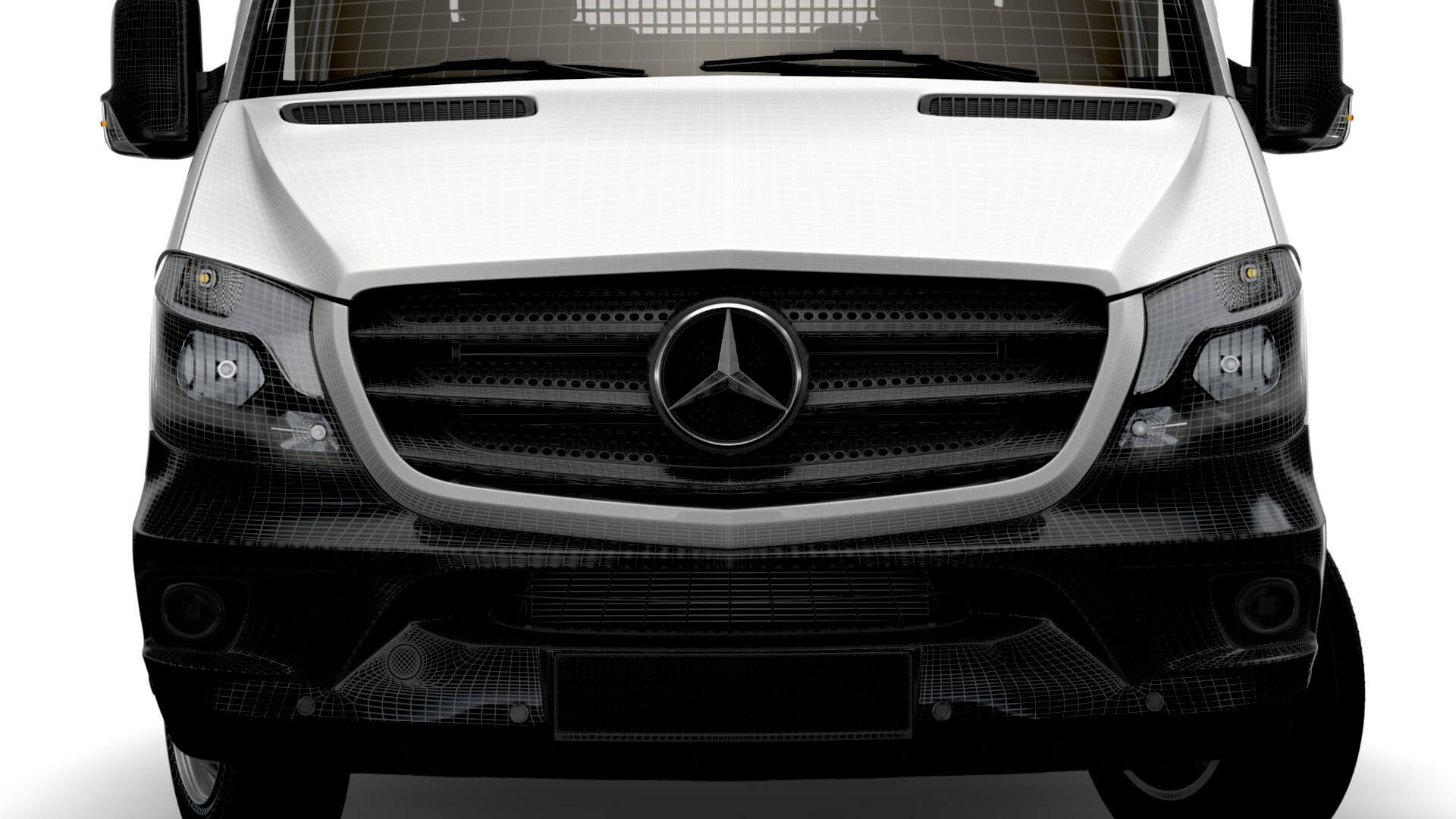 Mercedes Benz Sprinter Dropside Tail Lift 2018 - 3D Model by Creator 3D