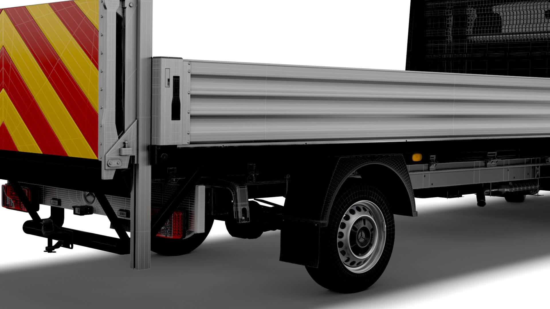 Mercedes Benz Sprinter Dropside Tail Lift 2018 - 3D Model by Creator 3D
