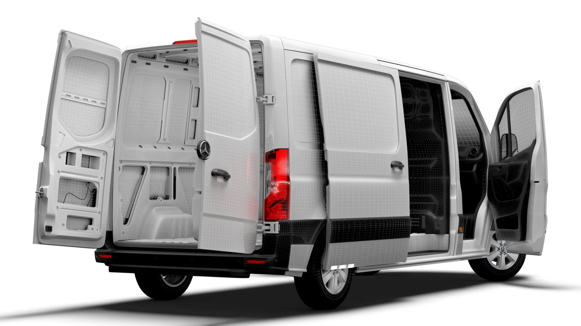 Mercedes Benz Sprinter L2H1 FWD HQ Interior 2025 - 3D Model by Creator 3D