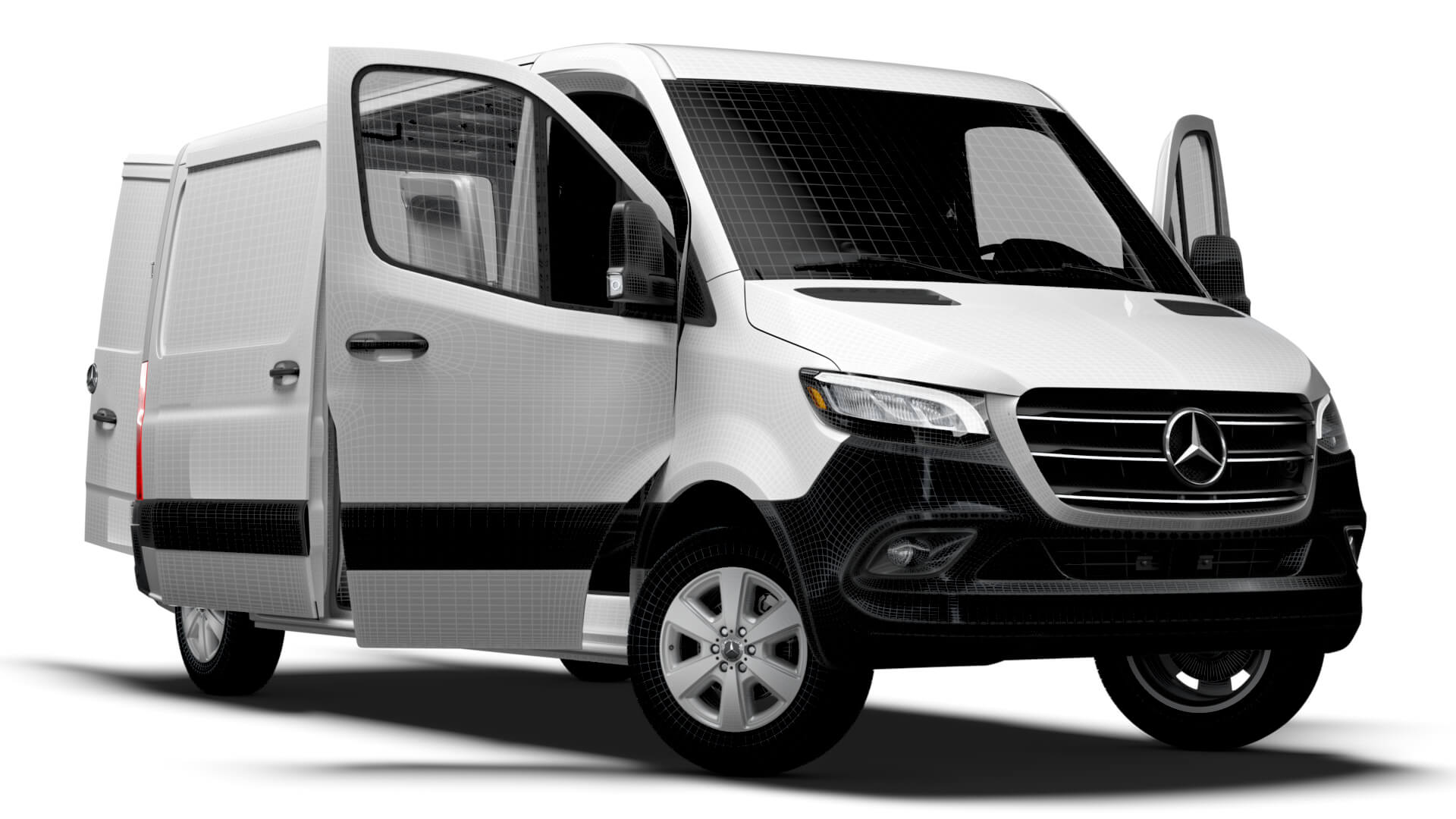 Mercedes Benz Sprinter L2H1 RWD HQ Interior 2025 - 3D Model by Creator 3D