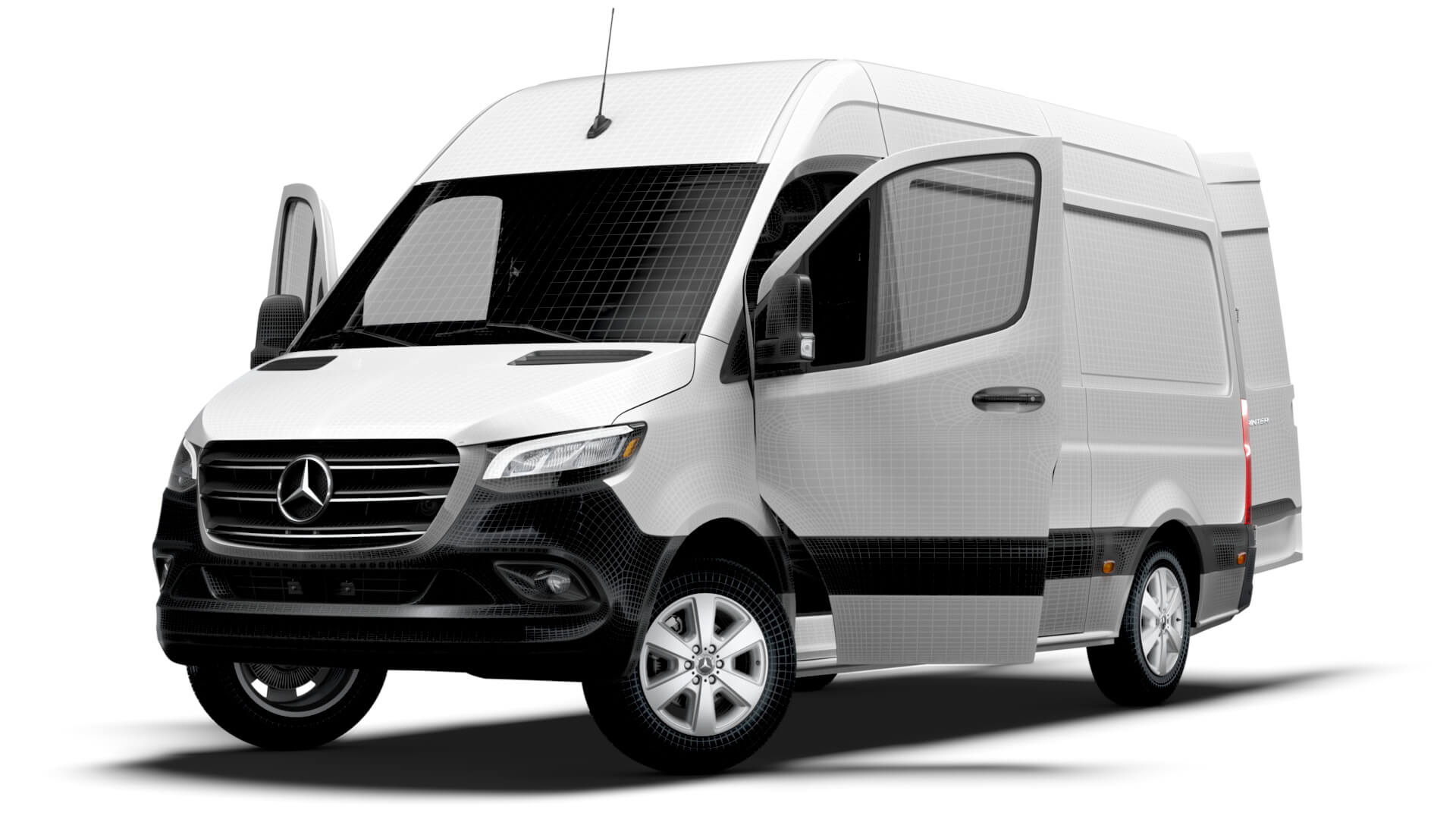 Mercedes Benz Sprinter L2H2 RWD HQ Interior 2025 - 3D Model by Creator 3D