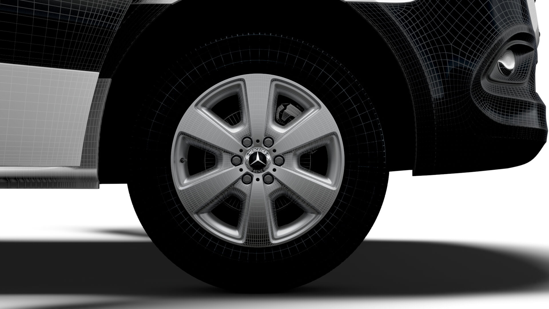 Mercedes Benz Sprinter L2H2 RWD HQ Interior 2025 - 3D Model by Creator 3D