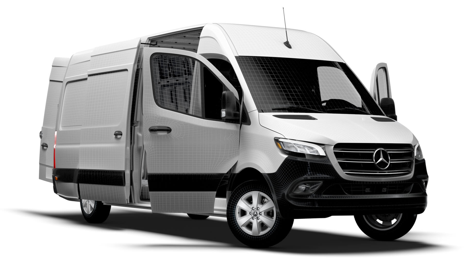 Mercedes Benz Sprinter L3H2 RWD HQ Interior 2025 - 3D Model by Creator 3D