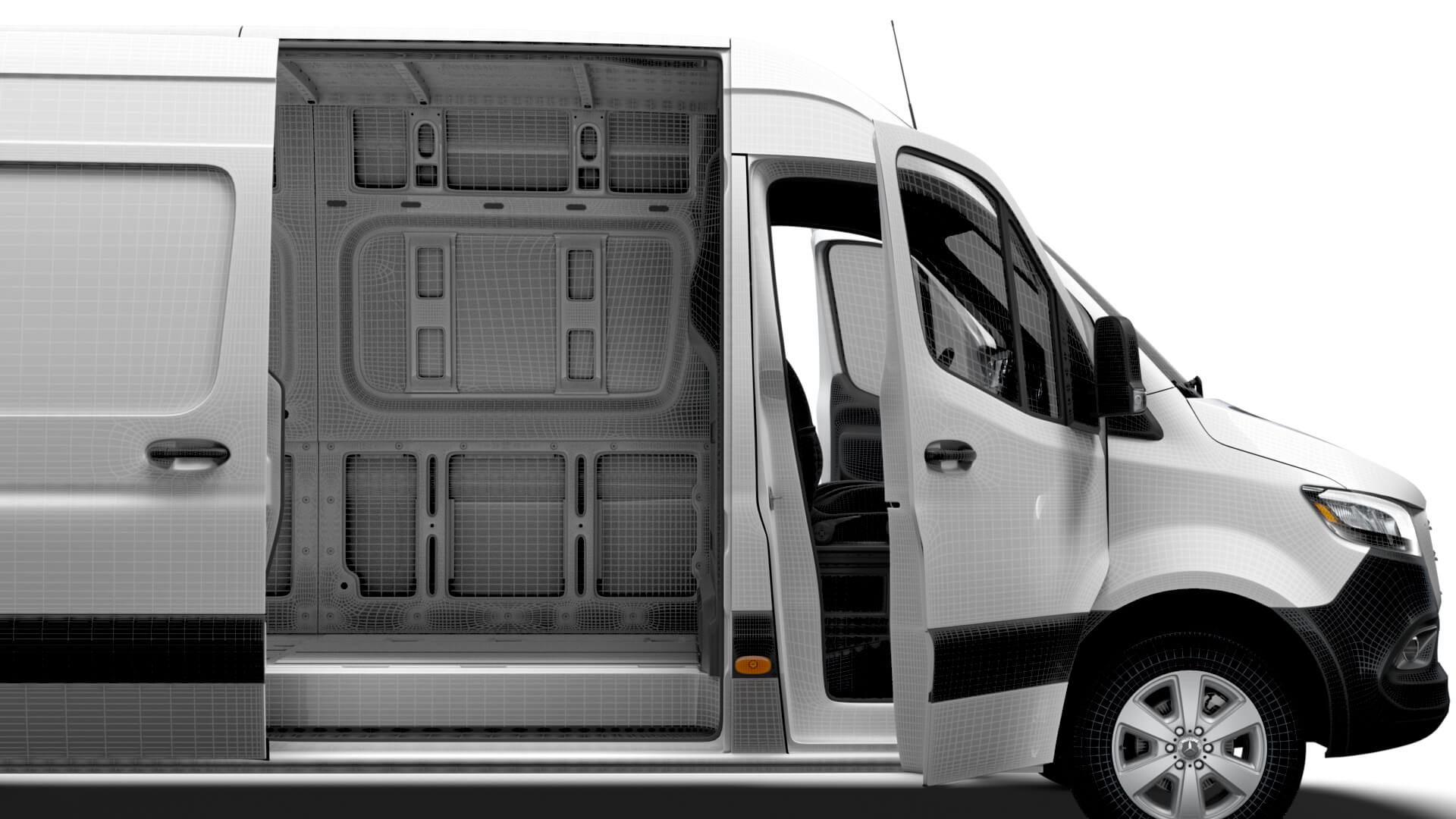 Mercedes Benz Sprinter L3H2 RWD HQ Interior 2025 - 3D Model by Creator 3D