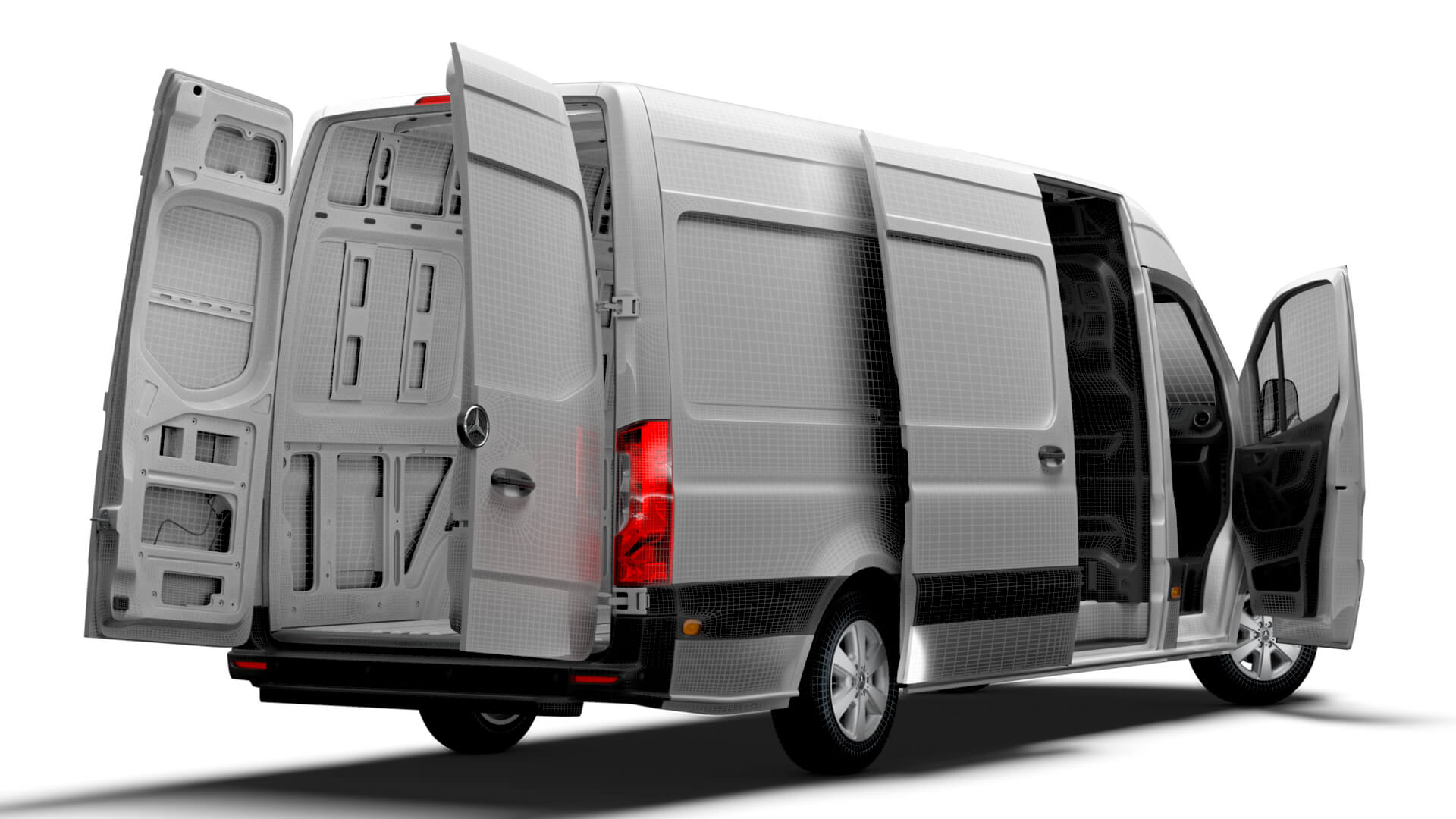 Mercedes Benz Sprinter L3H2 RWD HQ Interior 2025 - 3D Model by Creator 3D